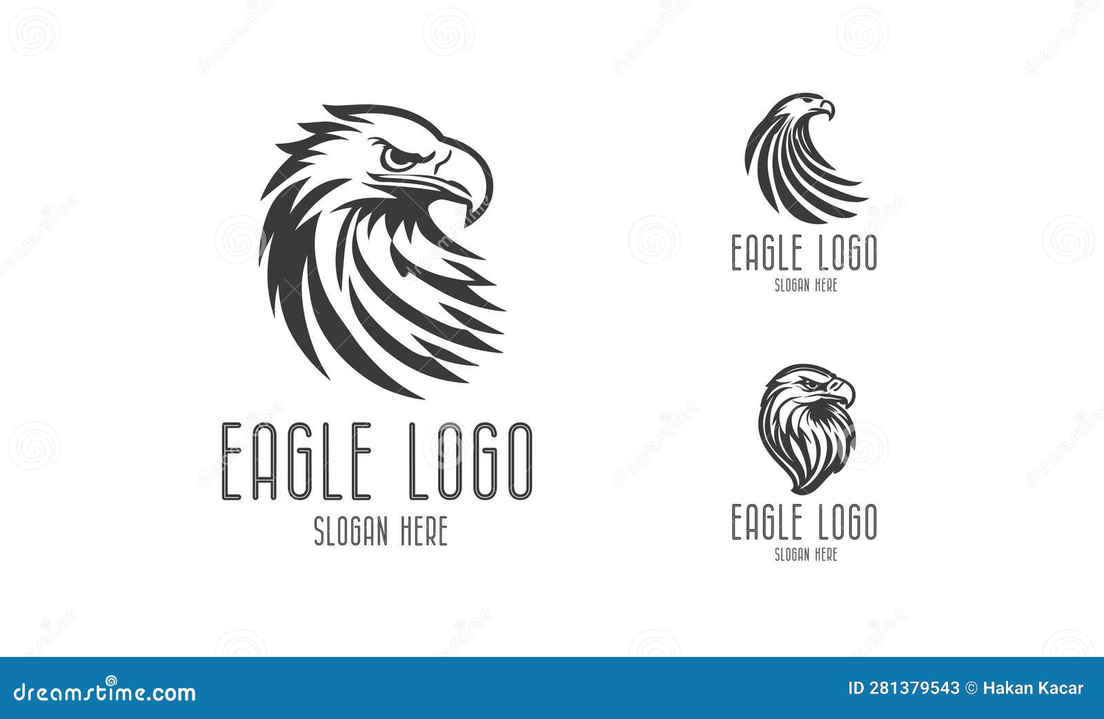 Eagle Logo Vector. Stylized Graphic Eagle Bird Logo Template Stock ...