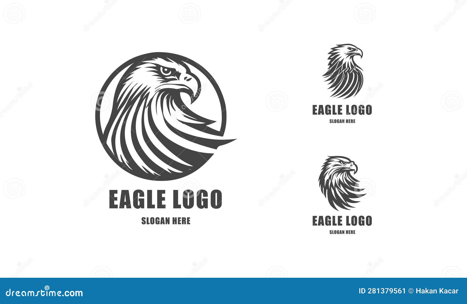 Eagle Logo Vector. Stylized Graphic Eagle Bird Logo Template Stock ...