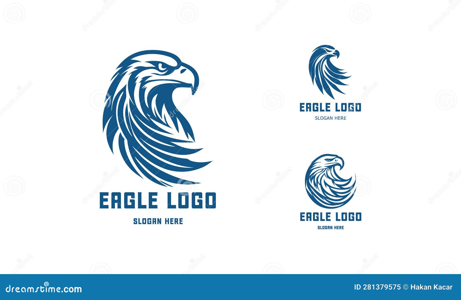 Eagle Logo Vector. Stylized Graphic Eagle Bird Logo Template Stock ...