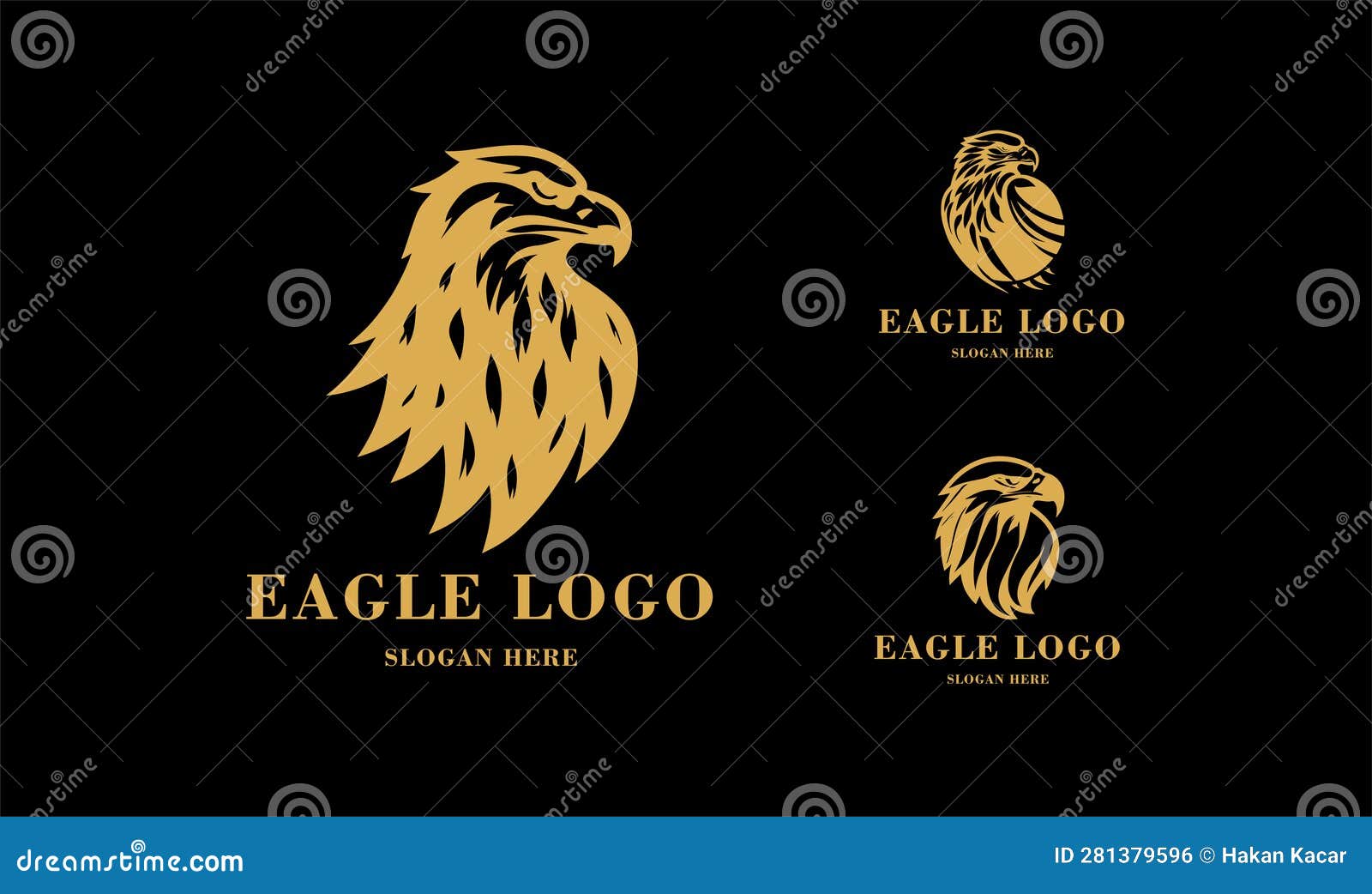 Eagle Logo Vector. Stylized Graphic Eagle Bird Logo Template Stock ...