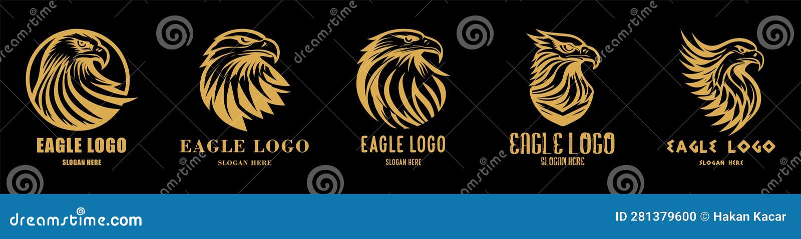 Eagle Logo Vector. Stylized Graphic Eagle Bird Logo Template Stock ...