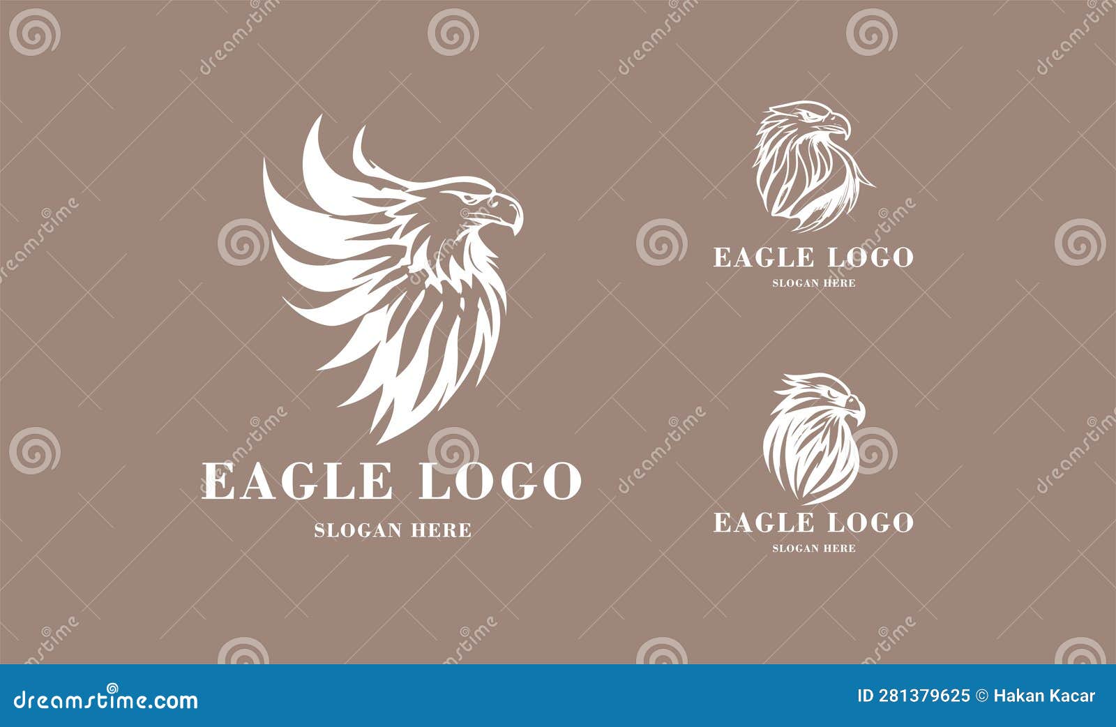 Eagle Logo Vector. Stylized Graphic Eagle Bird Logo Template Stock ...