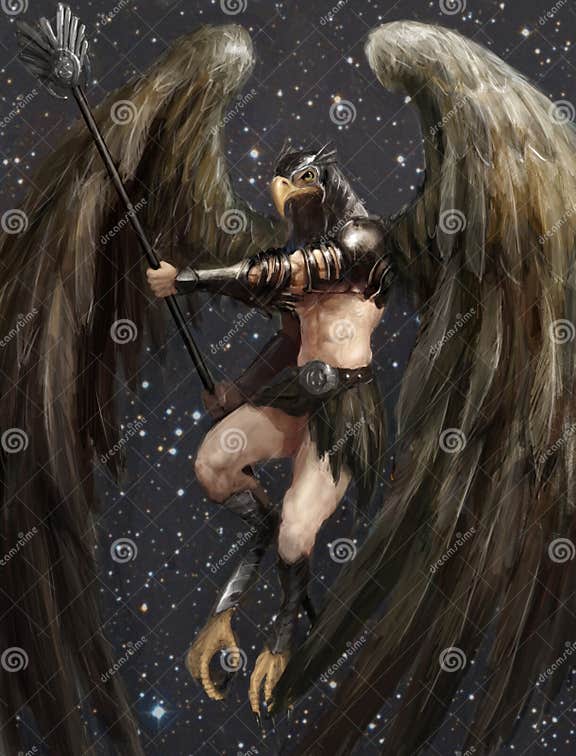 Eagle man stock illustration. Illustration of wallpaper - 24723822