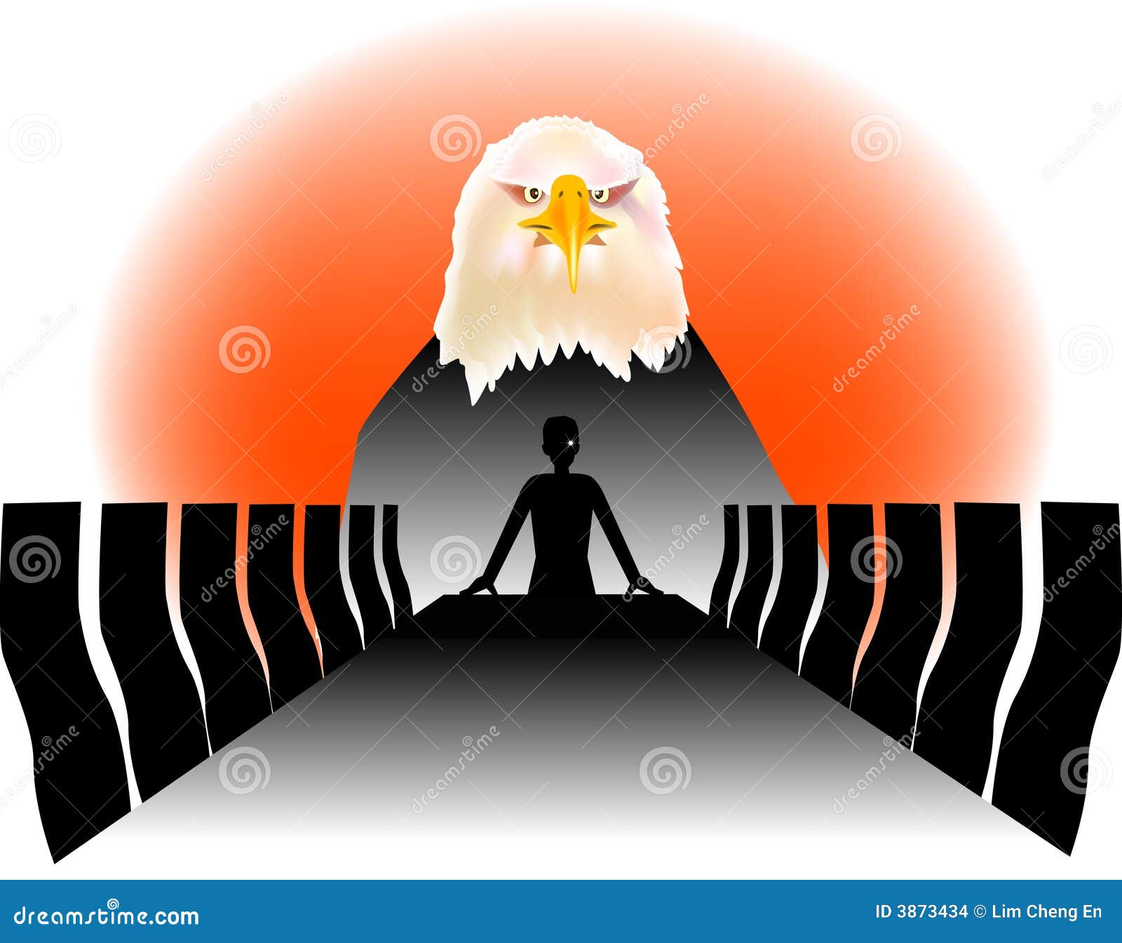 Eagle man stock vector. Illustration of comic, room, strength - 3873434