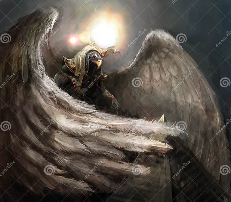 Eagle man stock illustration. Illustration of painting - 36358714