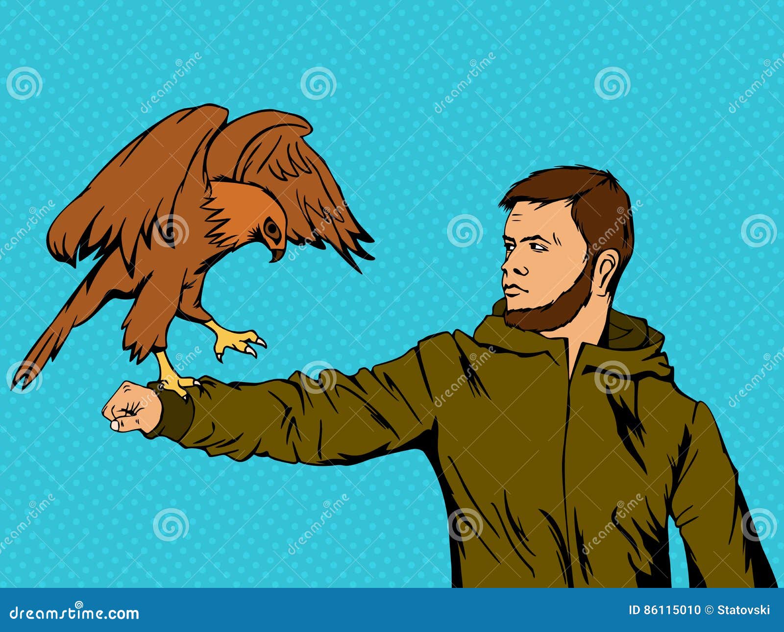Eagle Man's Hand Stock Illustrations – 2 Eagle Man's Hand Stock ...