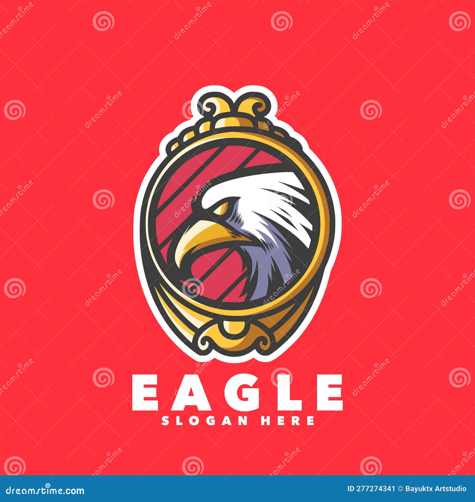 Eagle mascot logo stock vector. Illustration of badge - 277274341