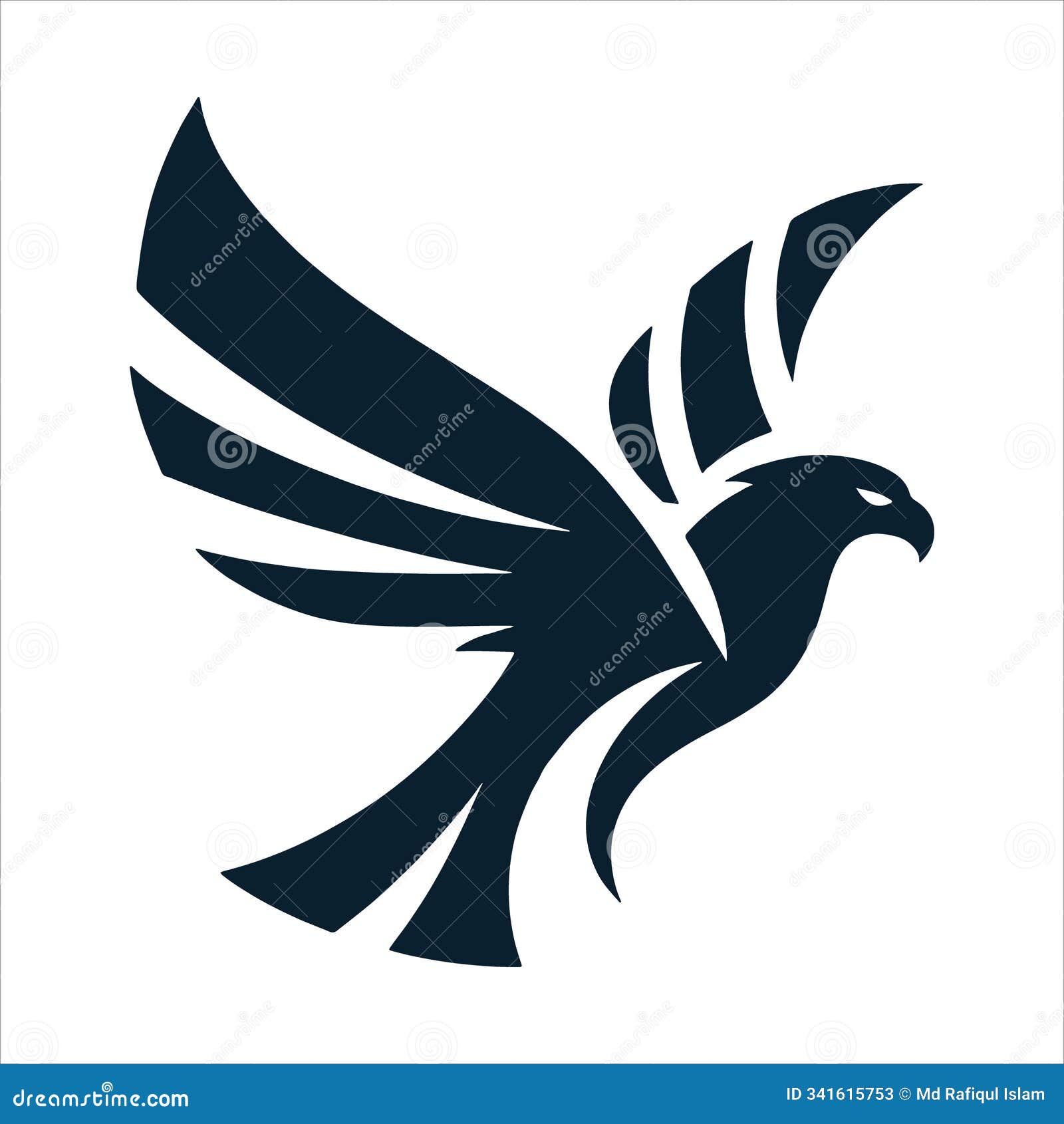 Eagle Minimalist and Simple Silhouette Vector Illustration Stock Vector ...