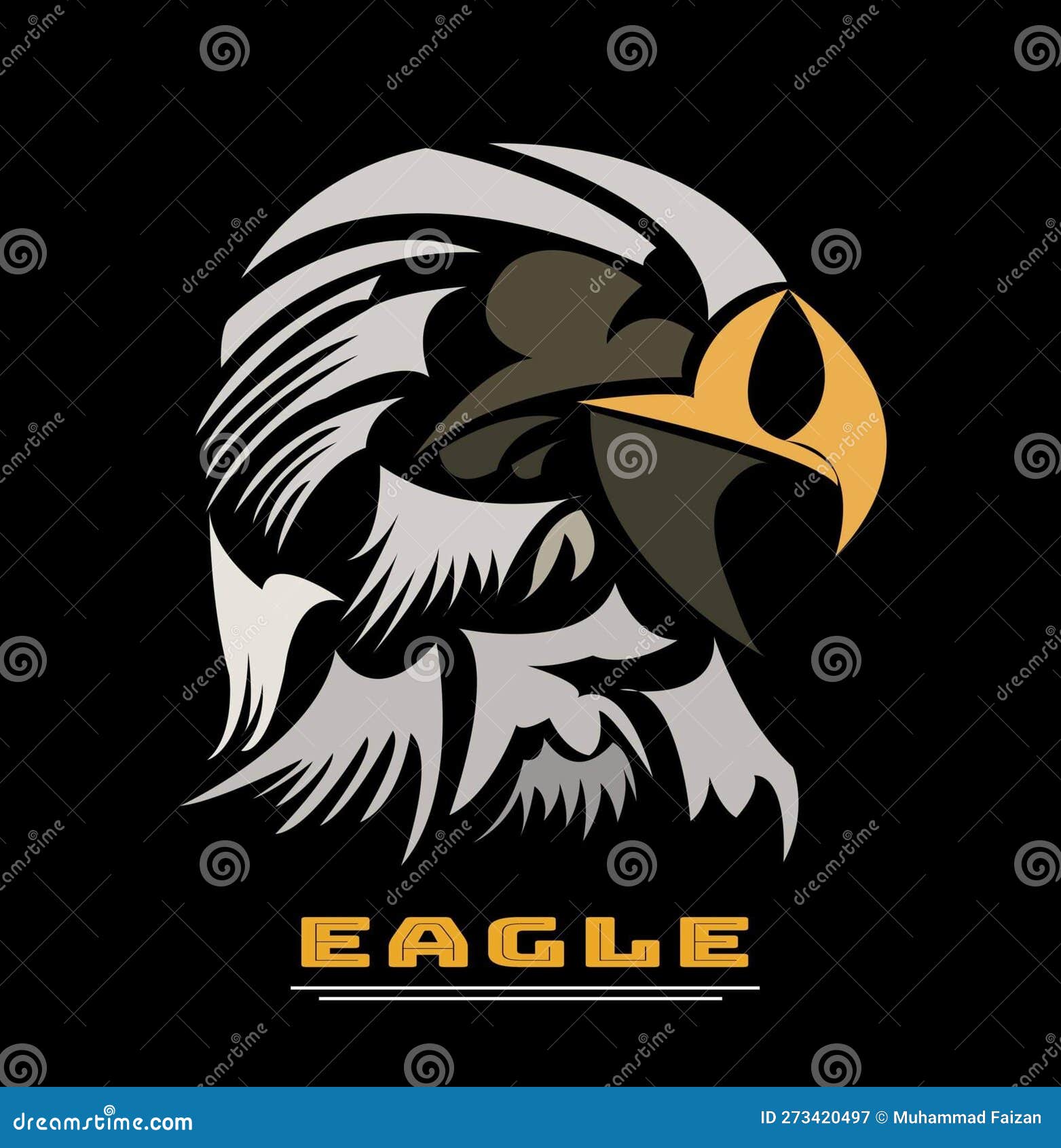 Eagle moscot logo stock illustration. Illustration of moscot - 273420497