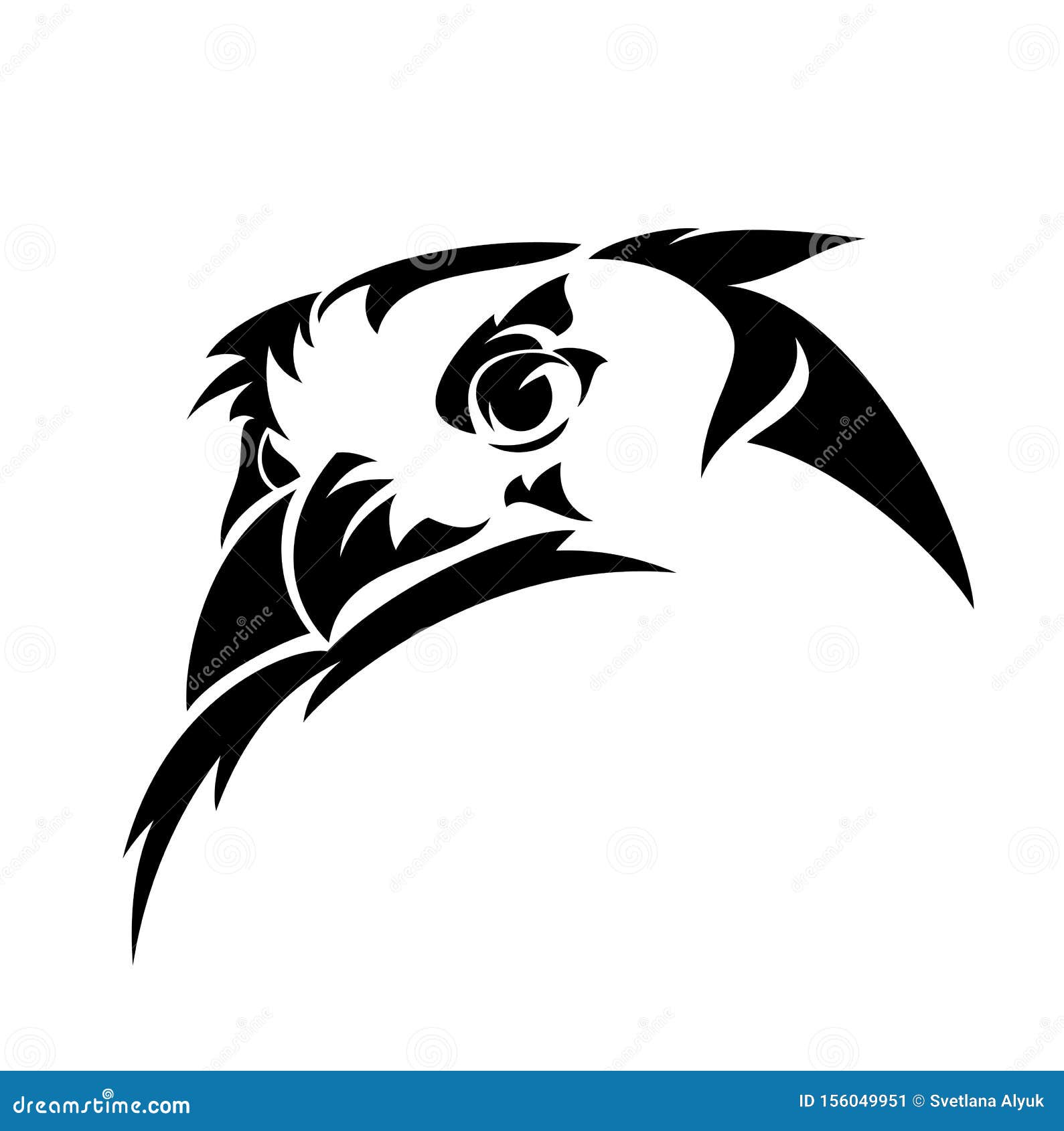 Simple Owl Outline Black And White