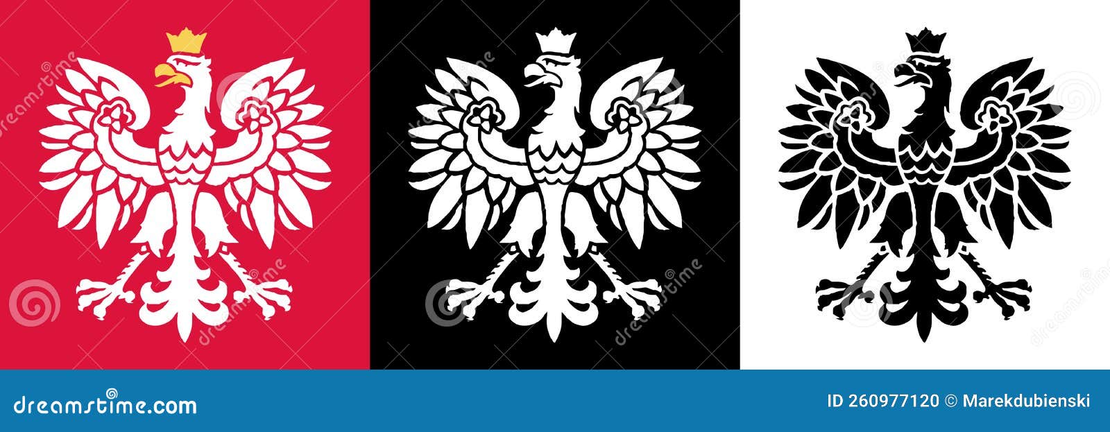 Eagle Polish Sign Emblem Poland Vector Silhouette Graphic Stock Vector ...