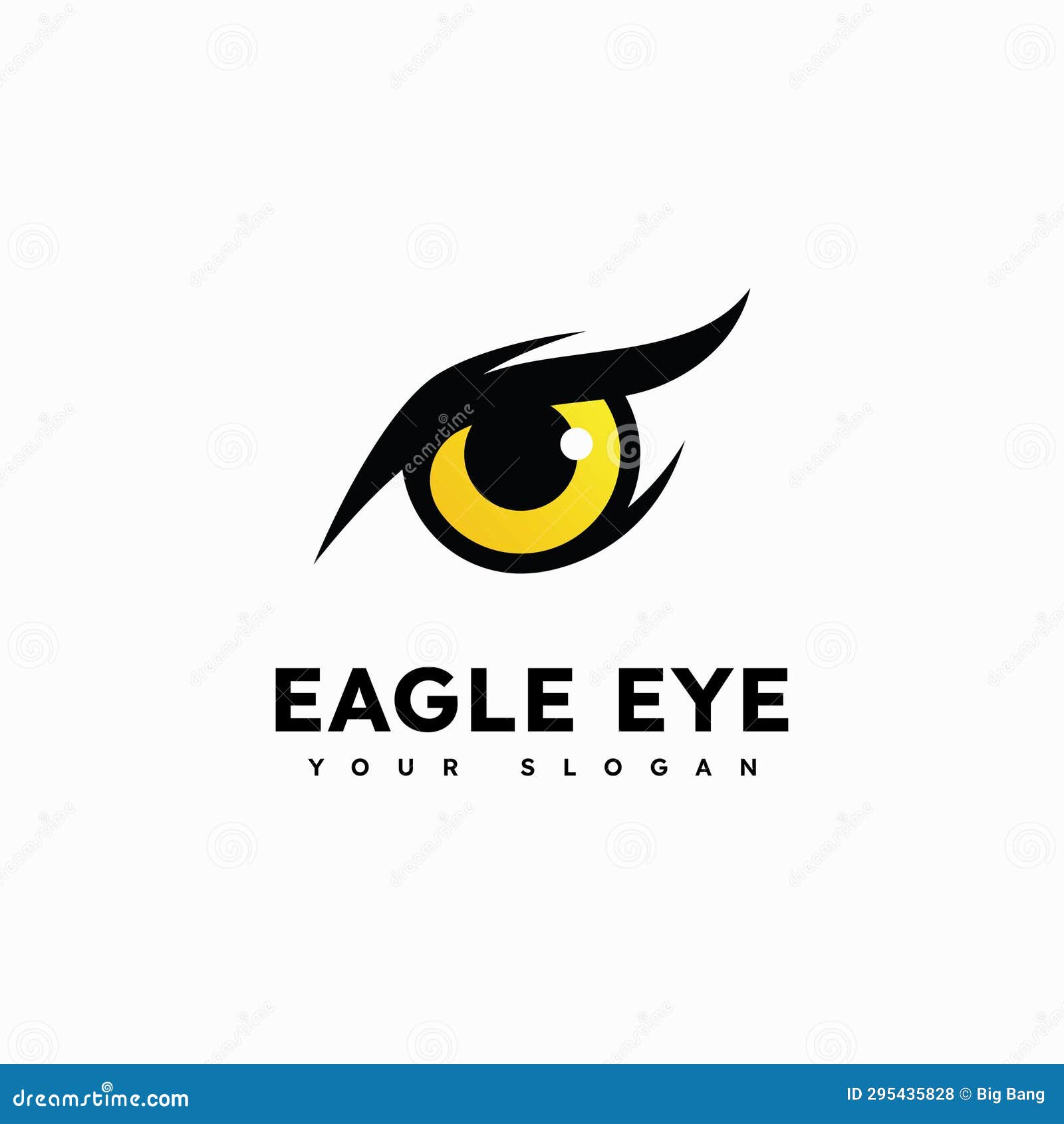 Eagle Predator Eye Falcon Bird Logo Business Stock Vector ...