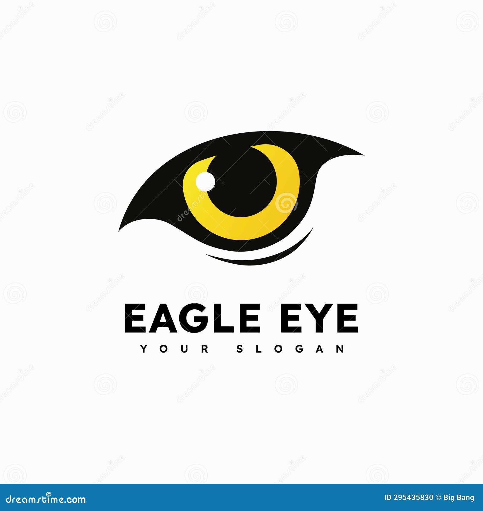 Eagle Predator Eye Falcon Bird Logo Business Stock Vector ...