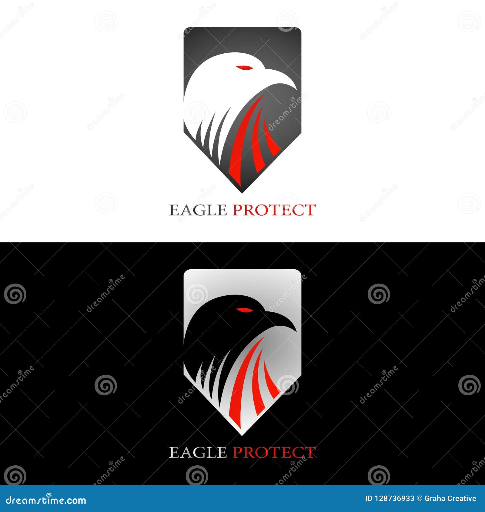 EAGLE PROTECT LOGO 8 stock illustration. Illustration of company ...