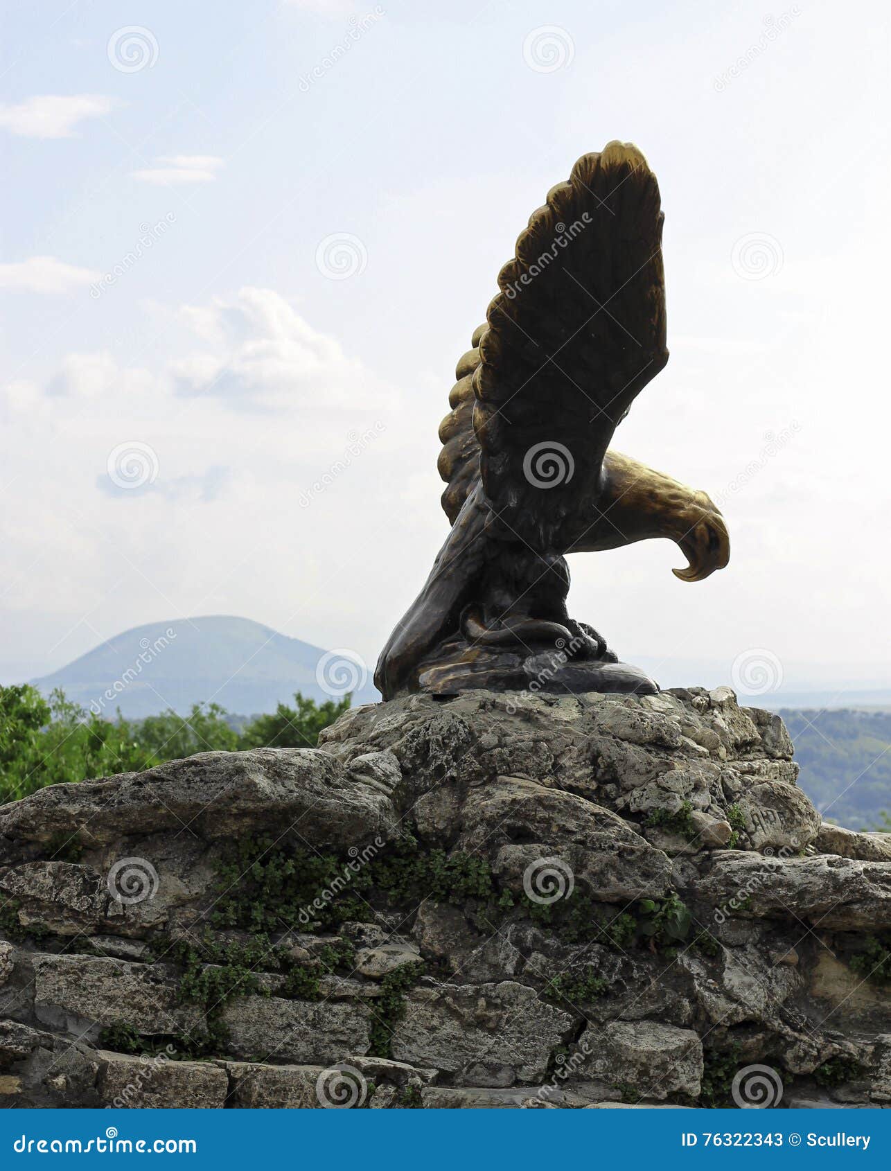 Eagle. Pyatigorsk Emblem stock image. Image of landscape - 76322343