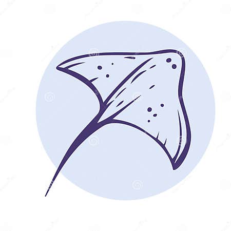 Eagle Ray Fish. Vector Illustration Stock Vector - Illustration of ...
