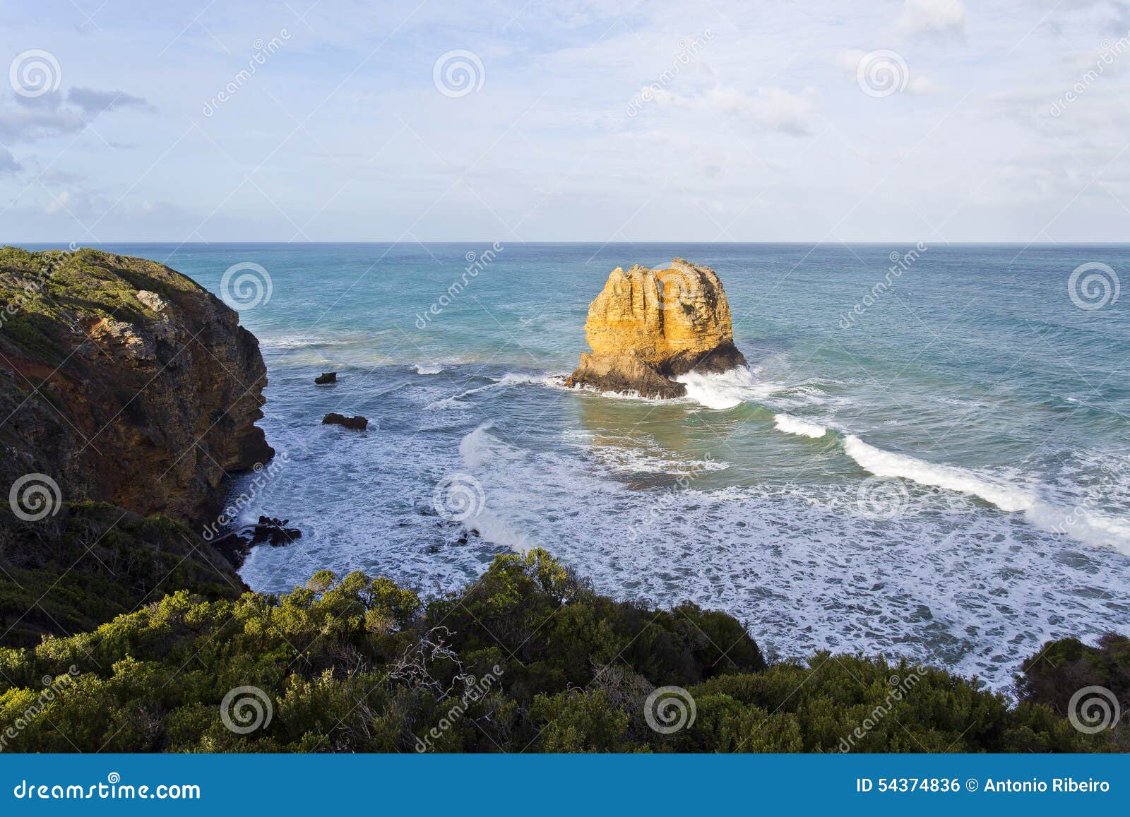 Eagle Rock Volcanic Stack stock photo. Image of point - 54374836