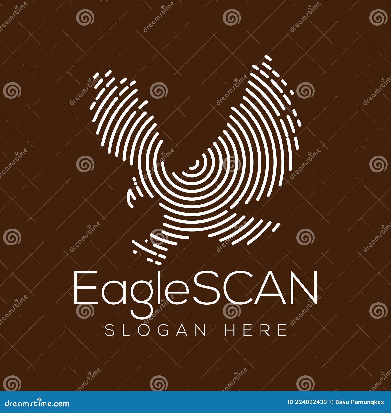 Eagle Scan Technology Logo Vector Element. Logo Diertechnologie Vector ...