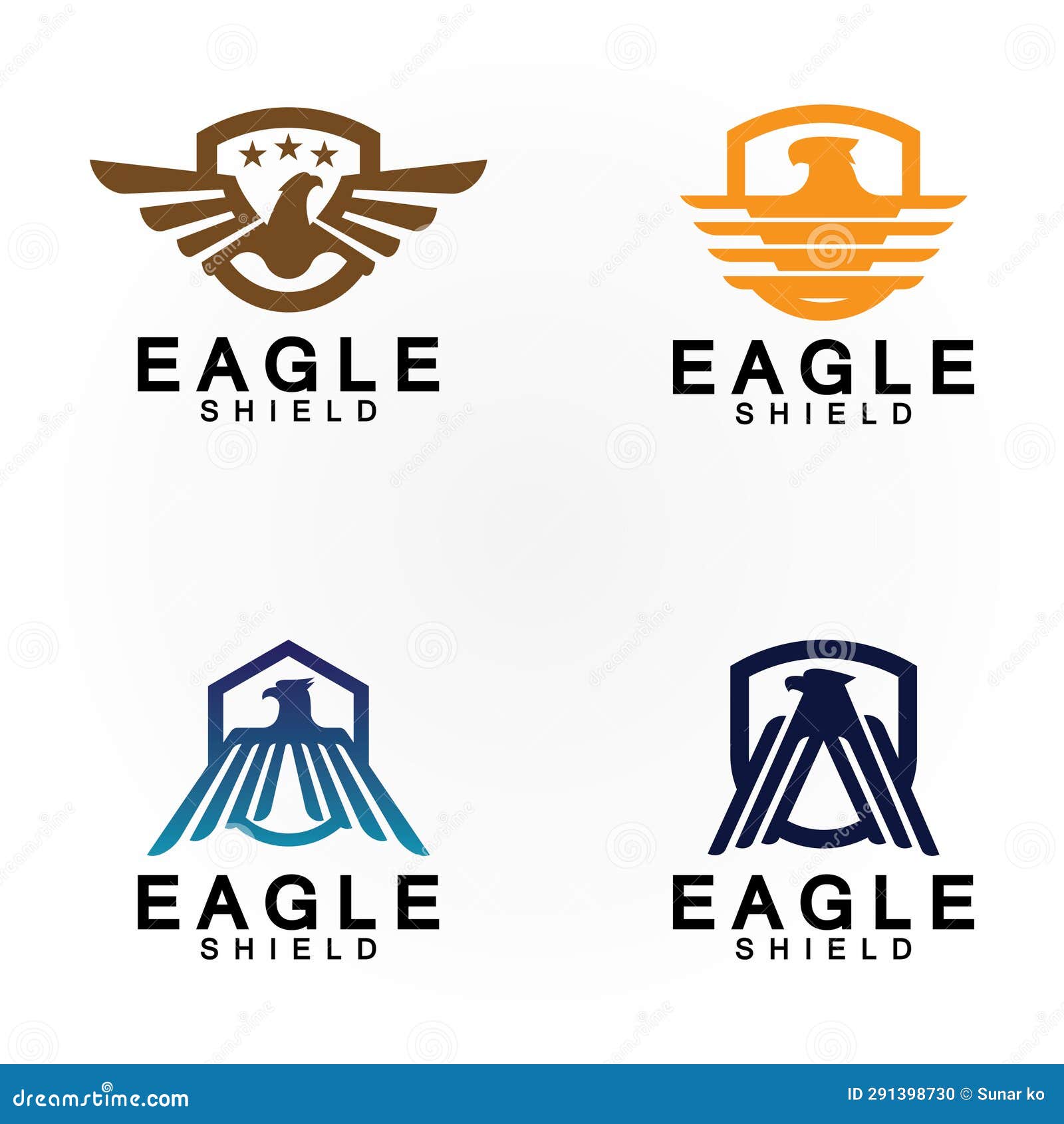 Eagle Shield Logo Design, Hawk Head Vector Emblem Logo Element, Bird ...