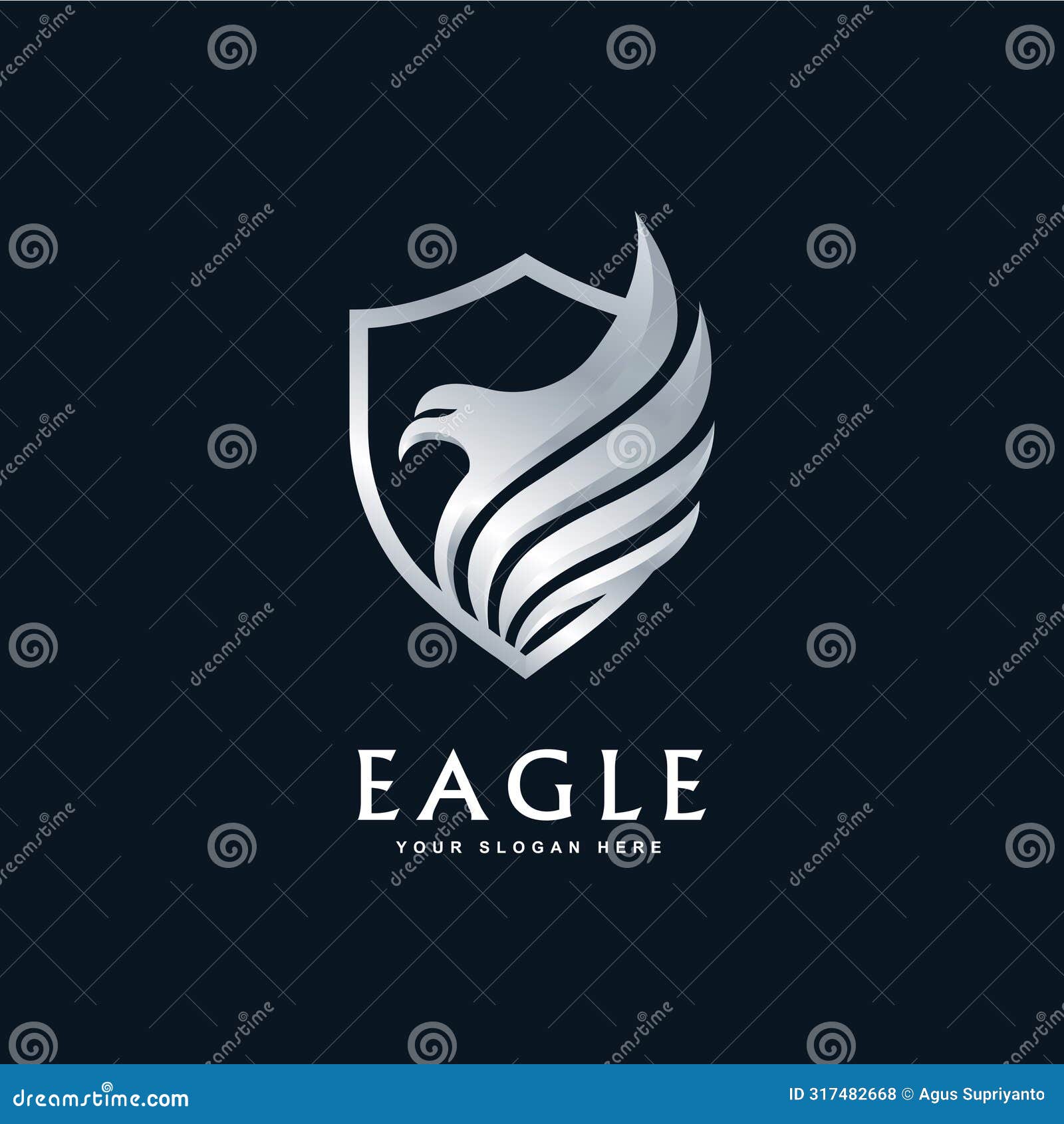Eagle Shield Logos with Modern Style Vector Stock Vector - Illustration ...
