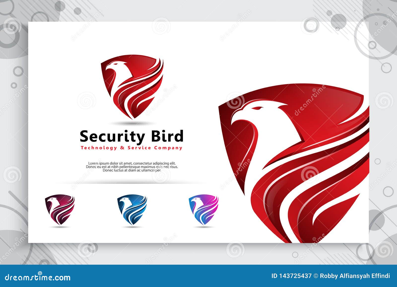 Eagle Shield Vector Logo Designs with Modern Style for Technology ...