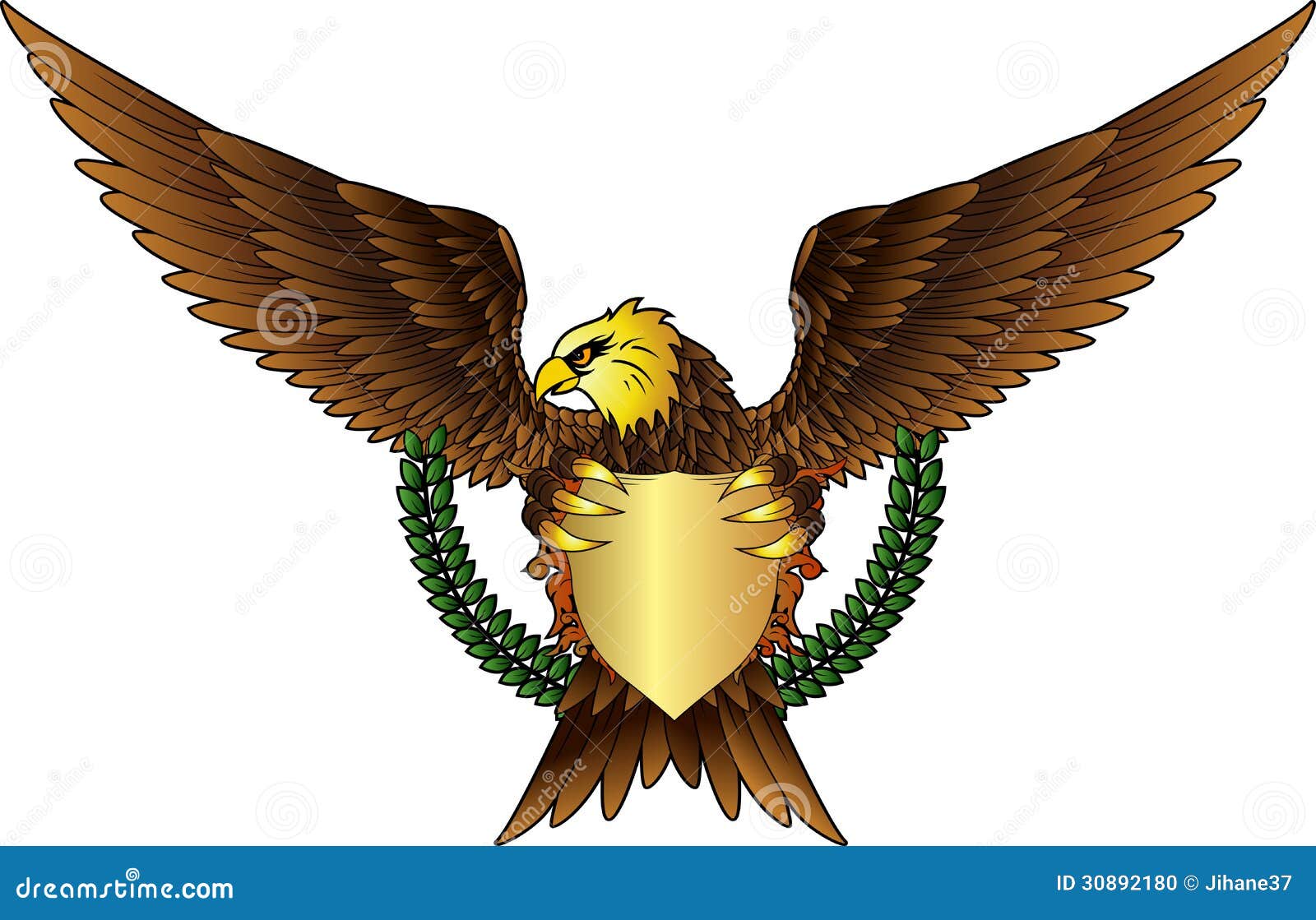 Eagle Holding Shield