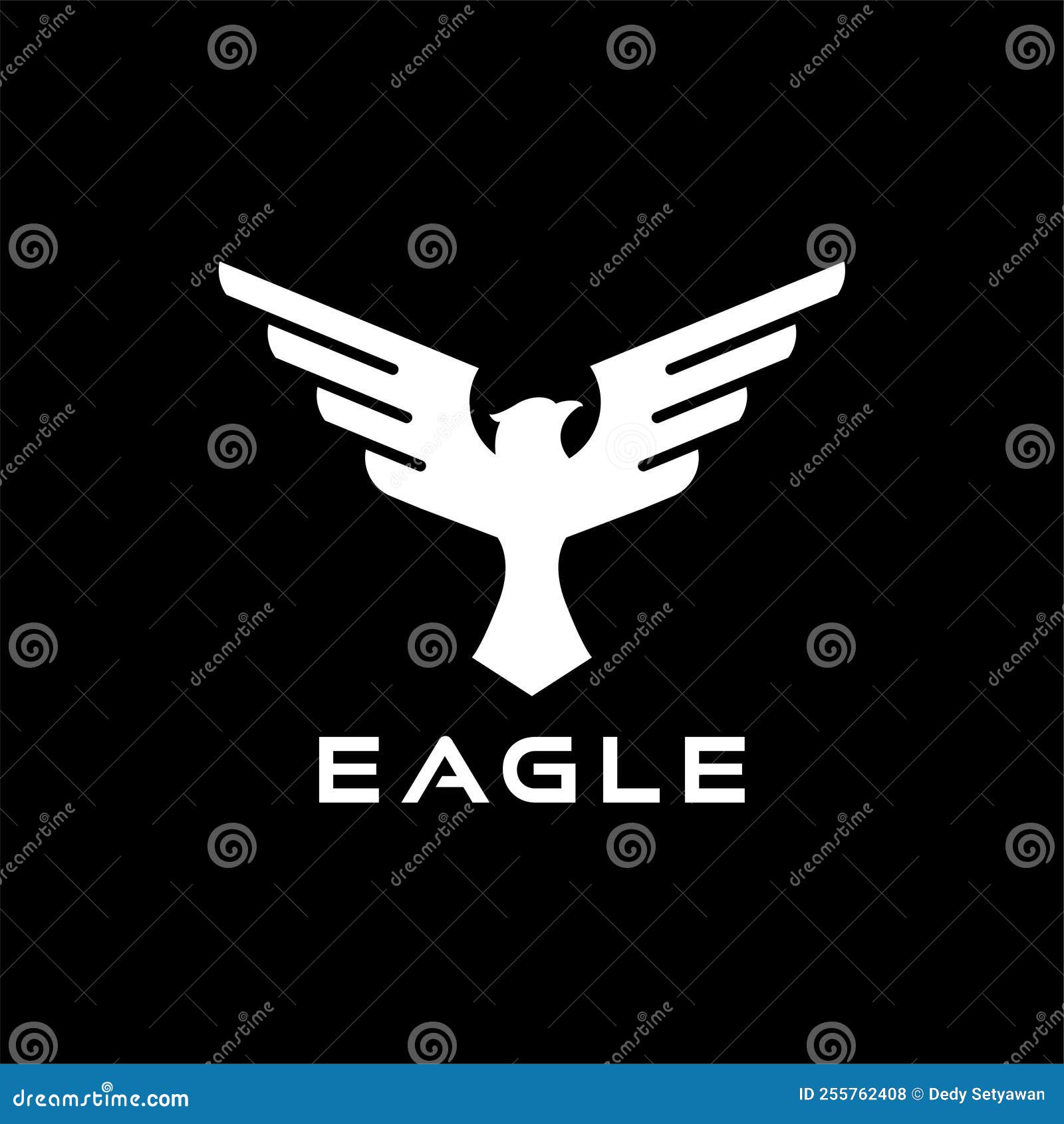 Eagle Silhouette Logo Design Stock Vector - Illustration of icon ...