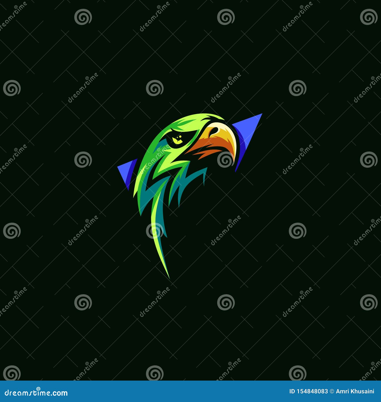 Eagle simple premium stock illustration. Illustration of logo - 154848083