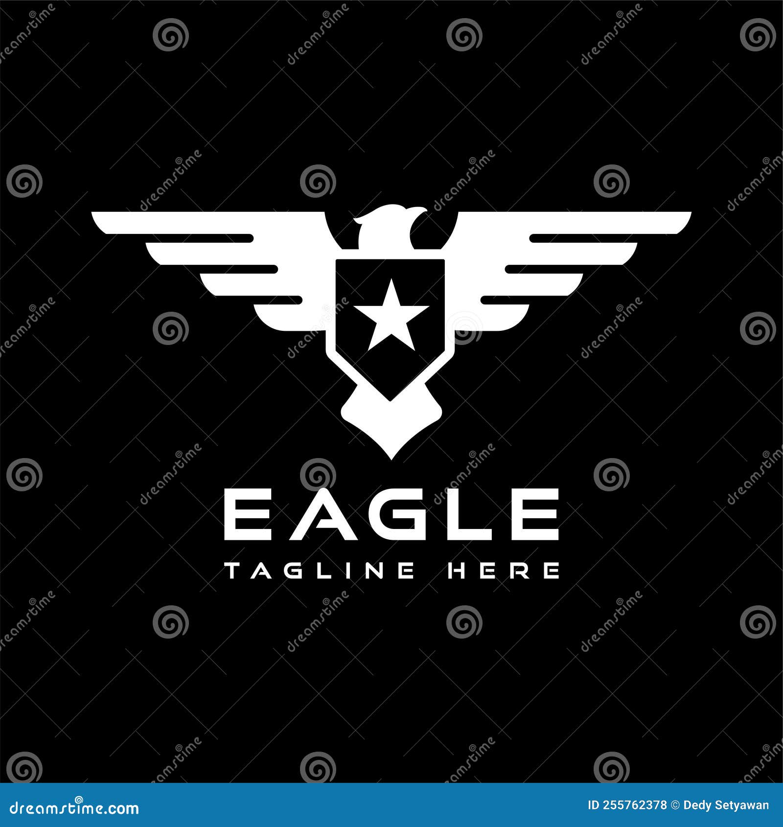 Eagle star logo stock vector. Illustration of bird, freedom - 255762378