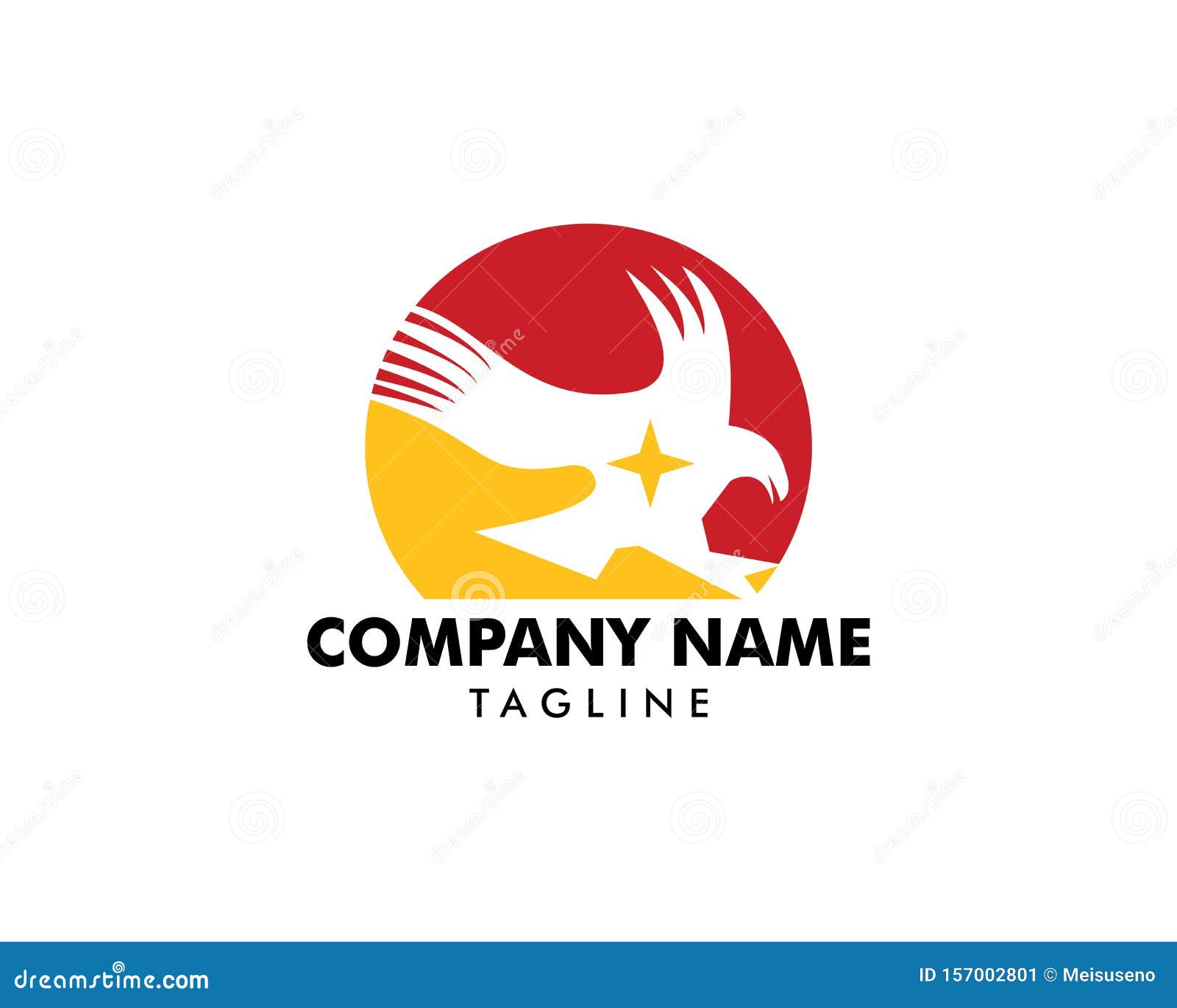 Eagle Star Logo Template Design Stock Vector - Illustration of emblem ...