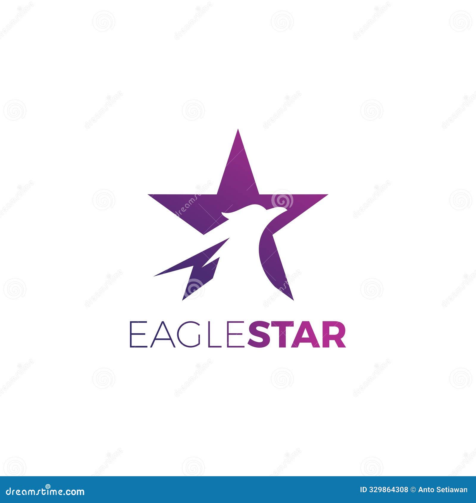 Eagle Star Logo Vector. Eagle Head Icon Stock Vector - Illustration of ...
