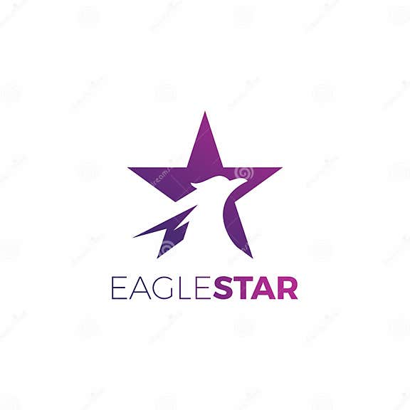 Eagle Star Logo Vector. Eagle Head Icon Stock Vector - Illustration of ...