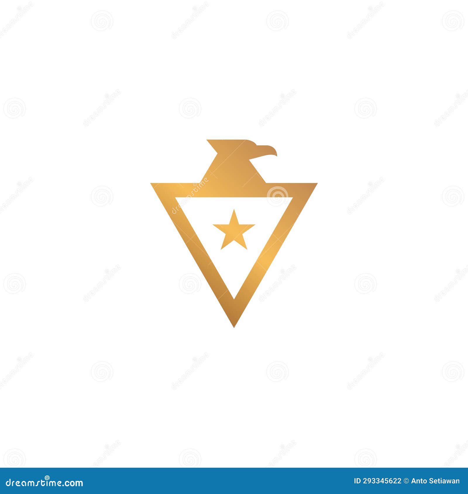 Eagle Star Shield Triangle Logo Vector Stock Vector - Illustration of ...