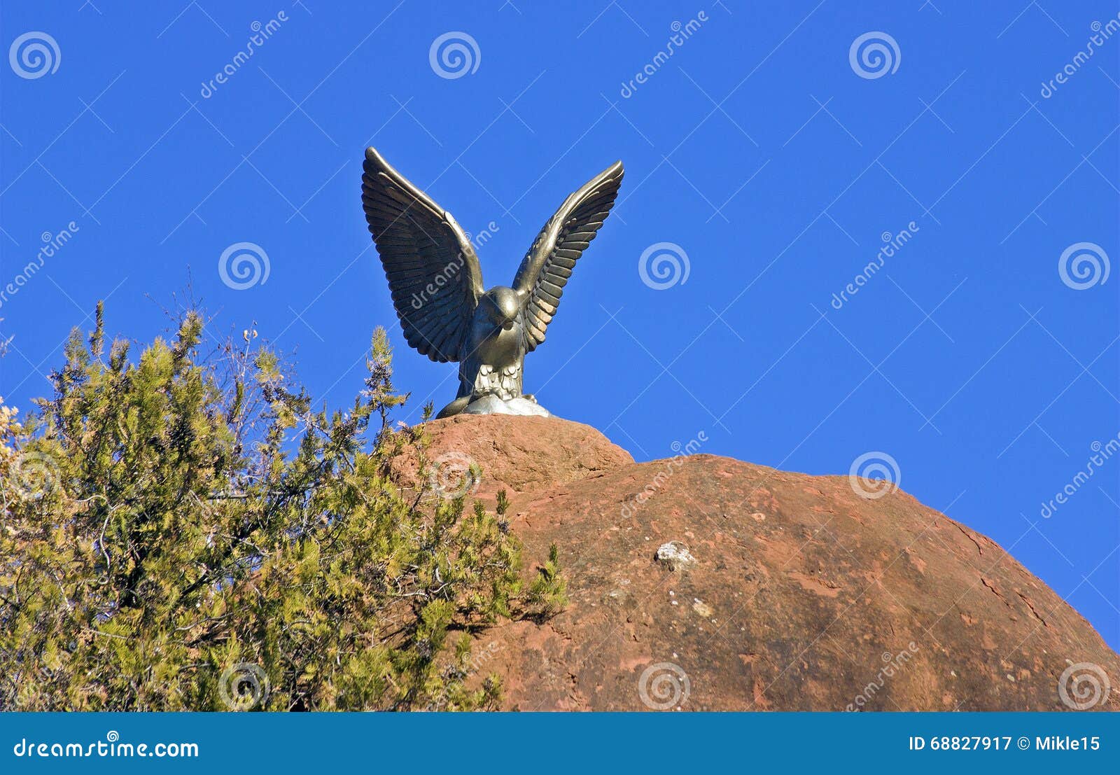 The Eagle Statue. stock image. Image of caucasus, symbol - 68827917