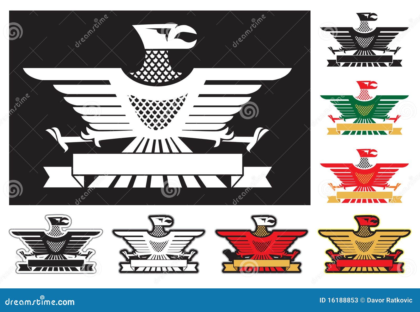 Eagle symbol stock vector. Illustration of beak, green - 16188853