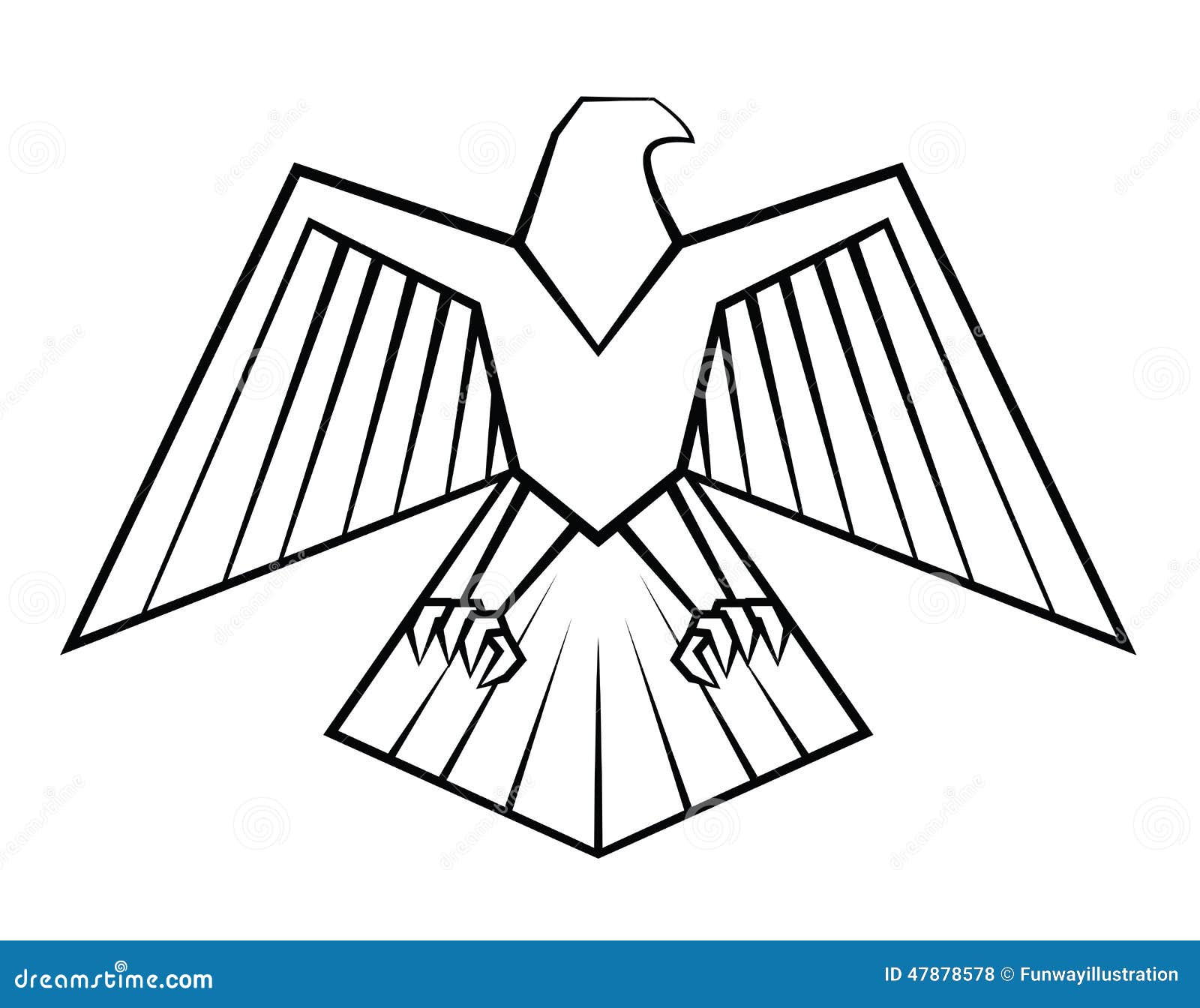 Eagle Symbol stock vector. Illustration of claw, head - 47878578