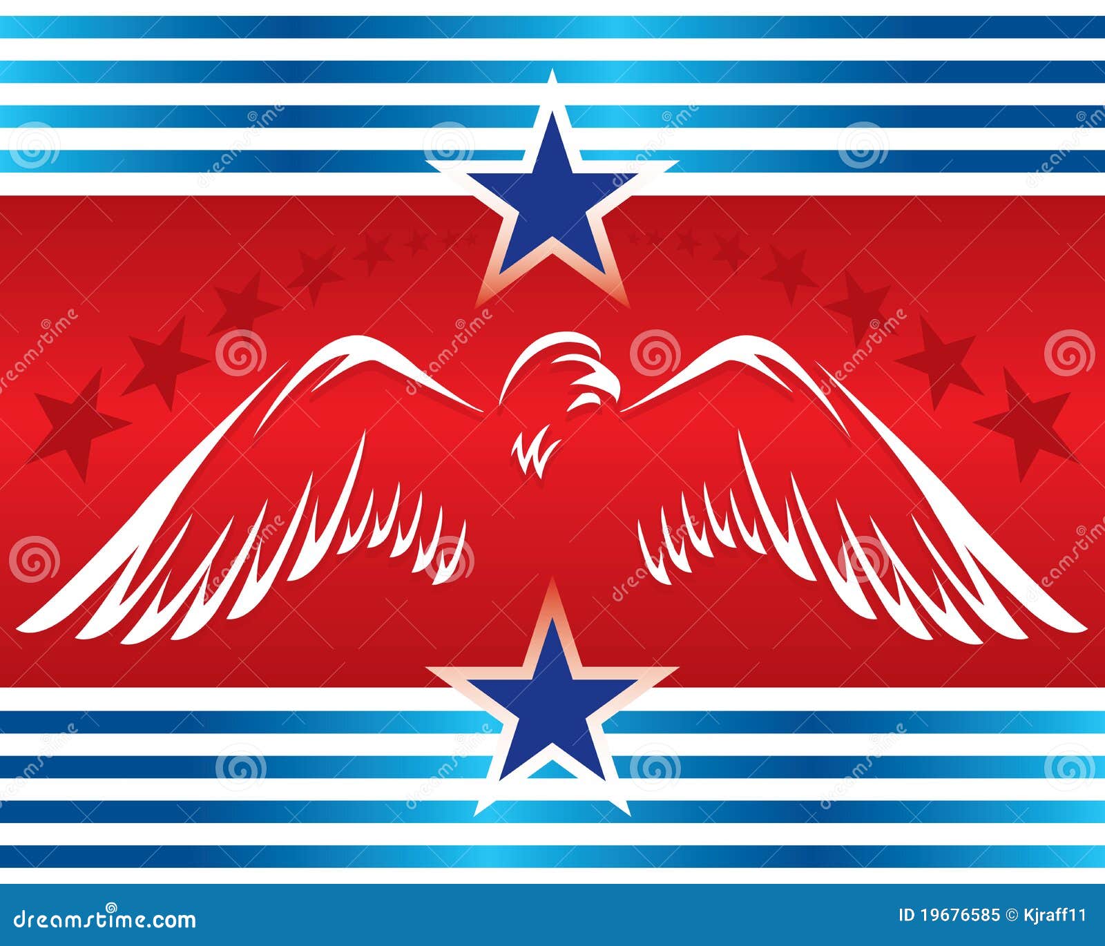 Eagle Symbol_patriotic Banner Stock Vector - Illustration of banner ...