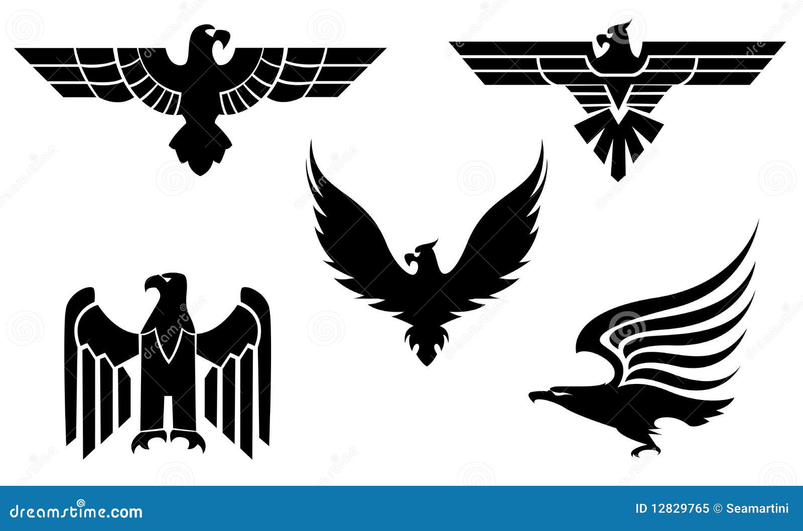Eagle symbols stock vector. Illustration of flying, independence - 12829765