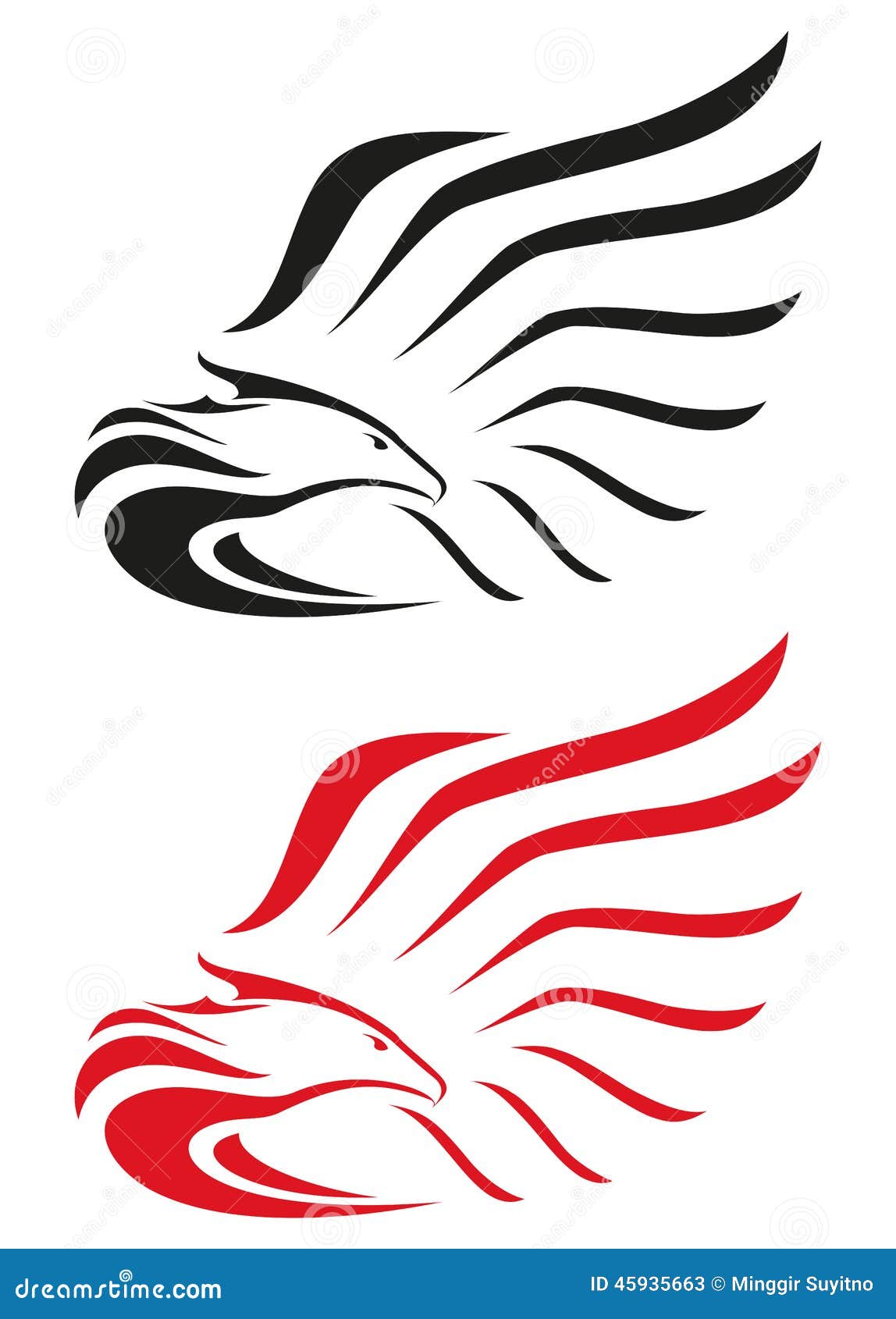 Eagle symbols or mascot stock vector. Illustration of feather - 45935663