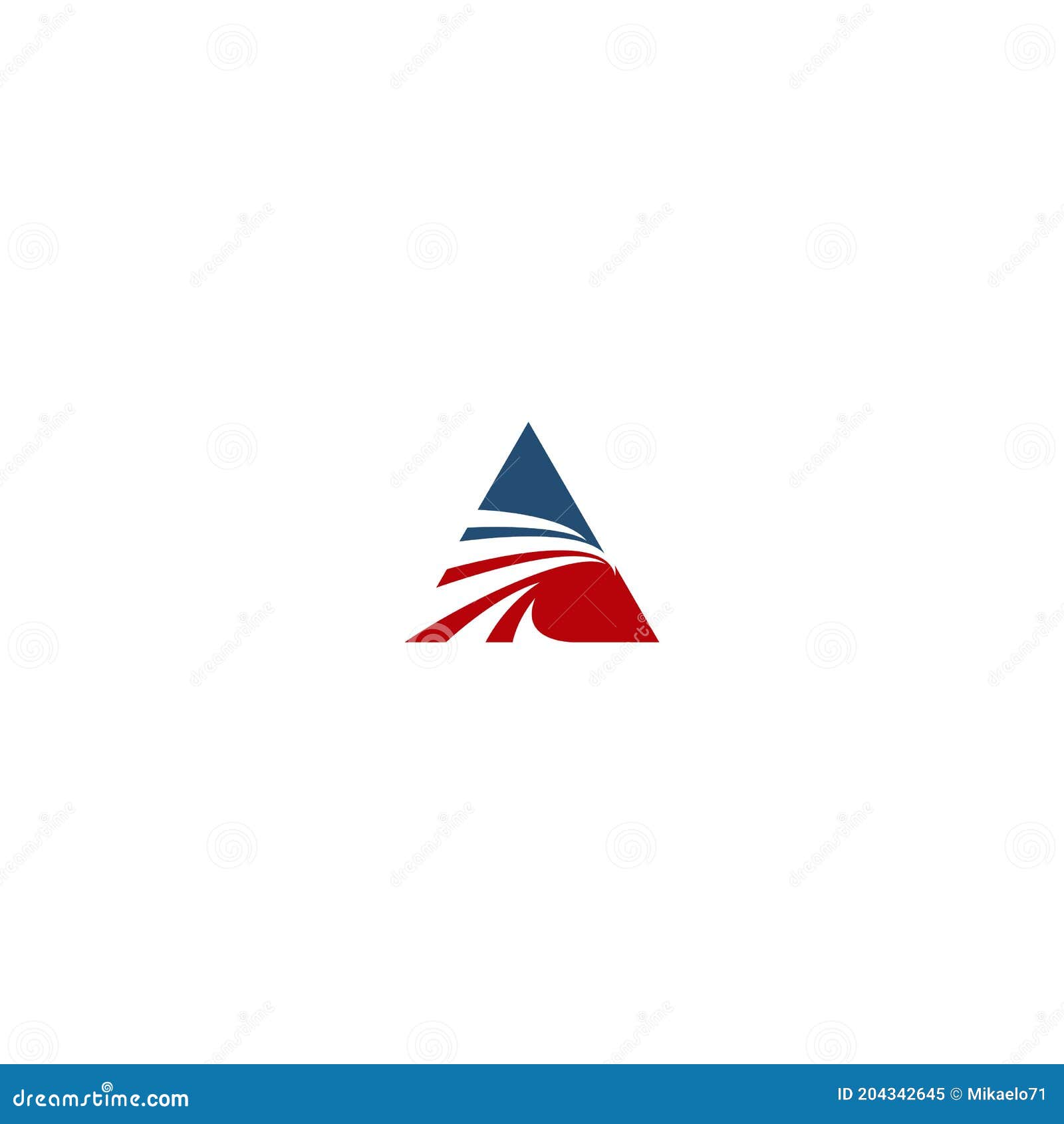 Eagle triangle logo stock vector. Illustration of emblem - 204342645
