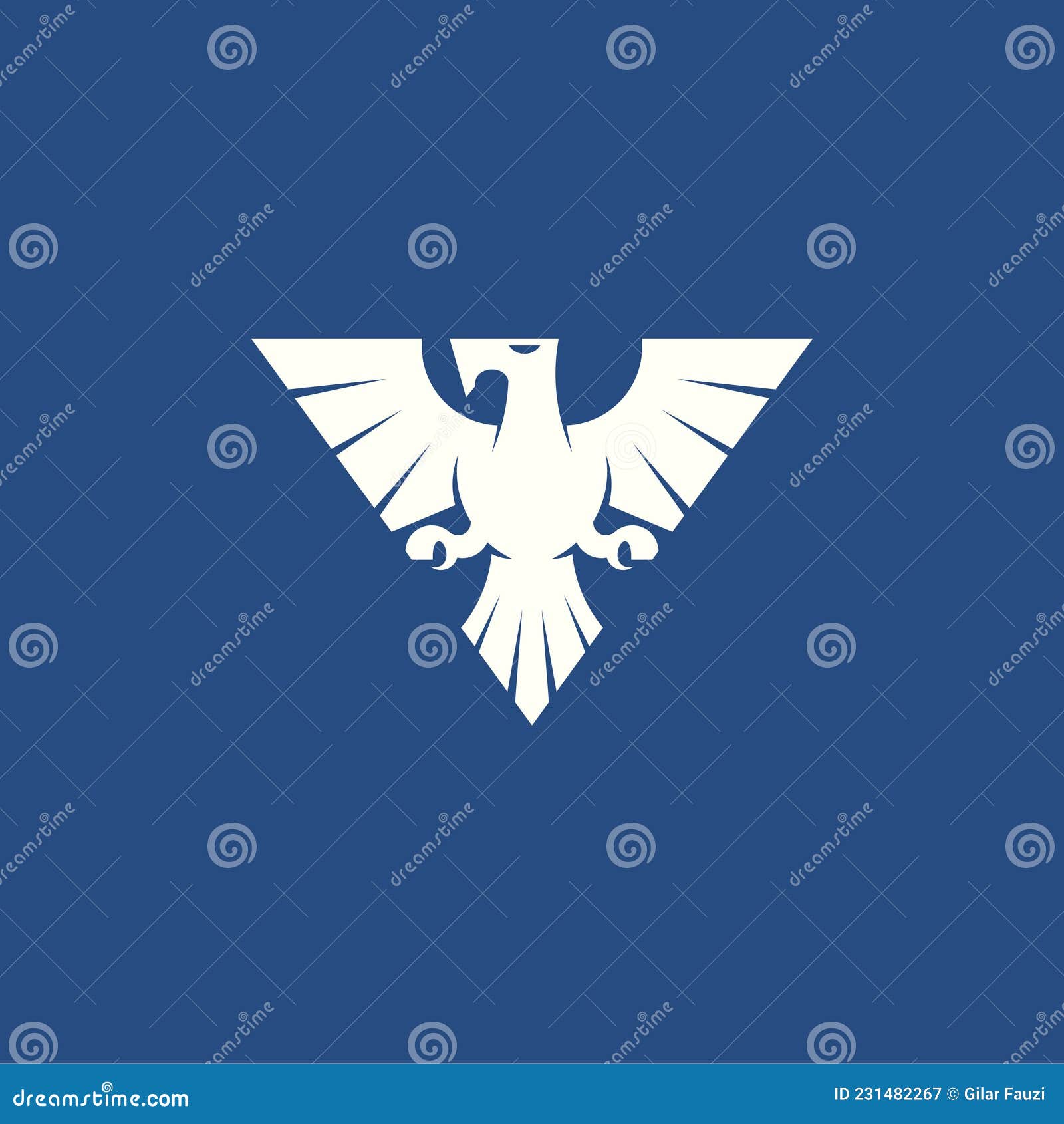 Triangle Eagle Logo Design Illustration . Letter A Eagle Logo . Modern ...