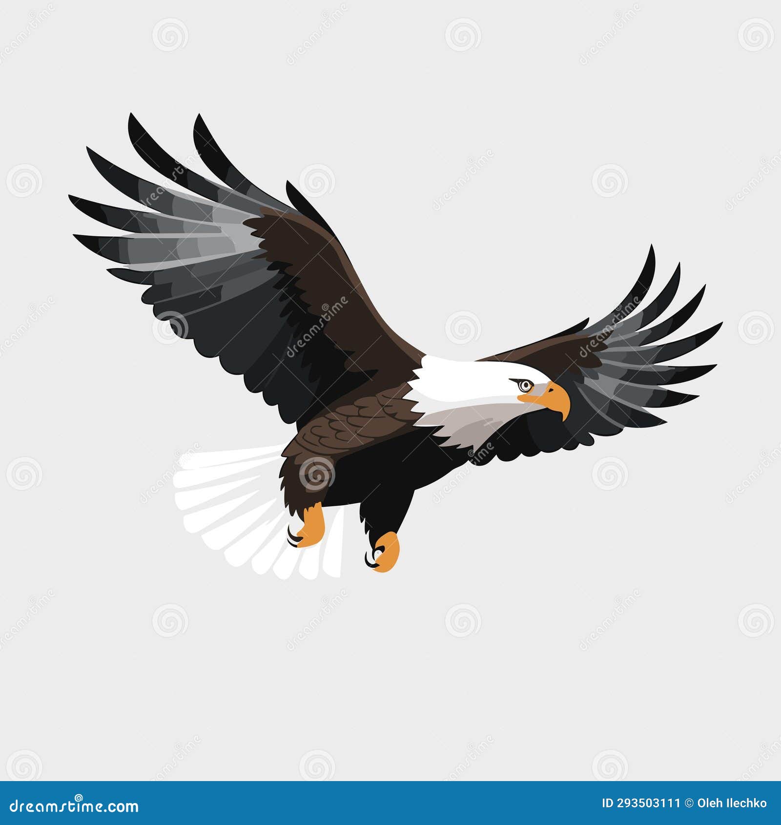 Eagle Vector Flat Minimalistic Asset Isolated Illustration Stock Vector ...