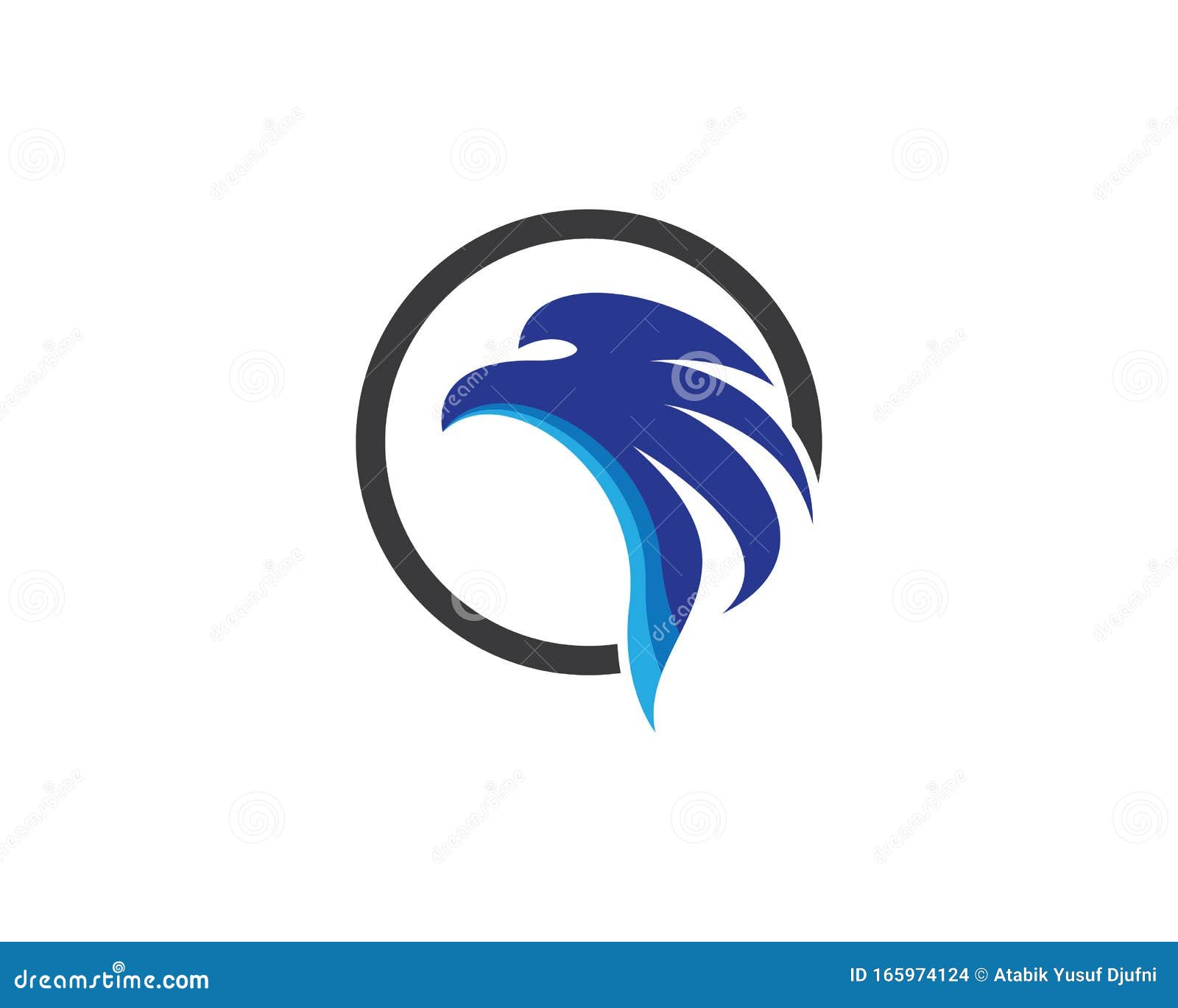 Eagle vector icon stock vector. Illustration of wild - 165974124