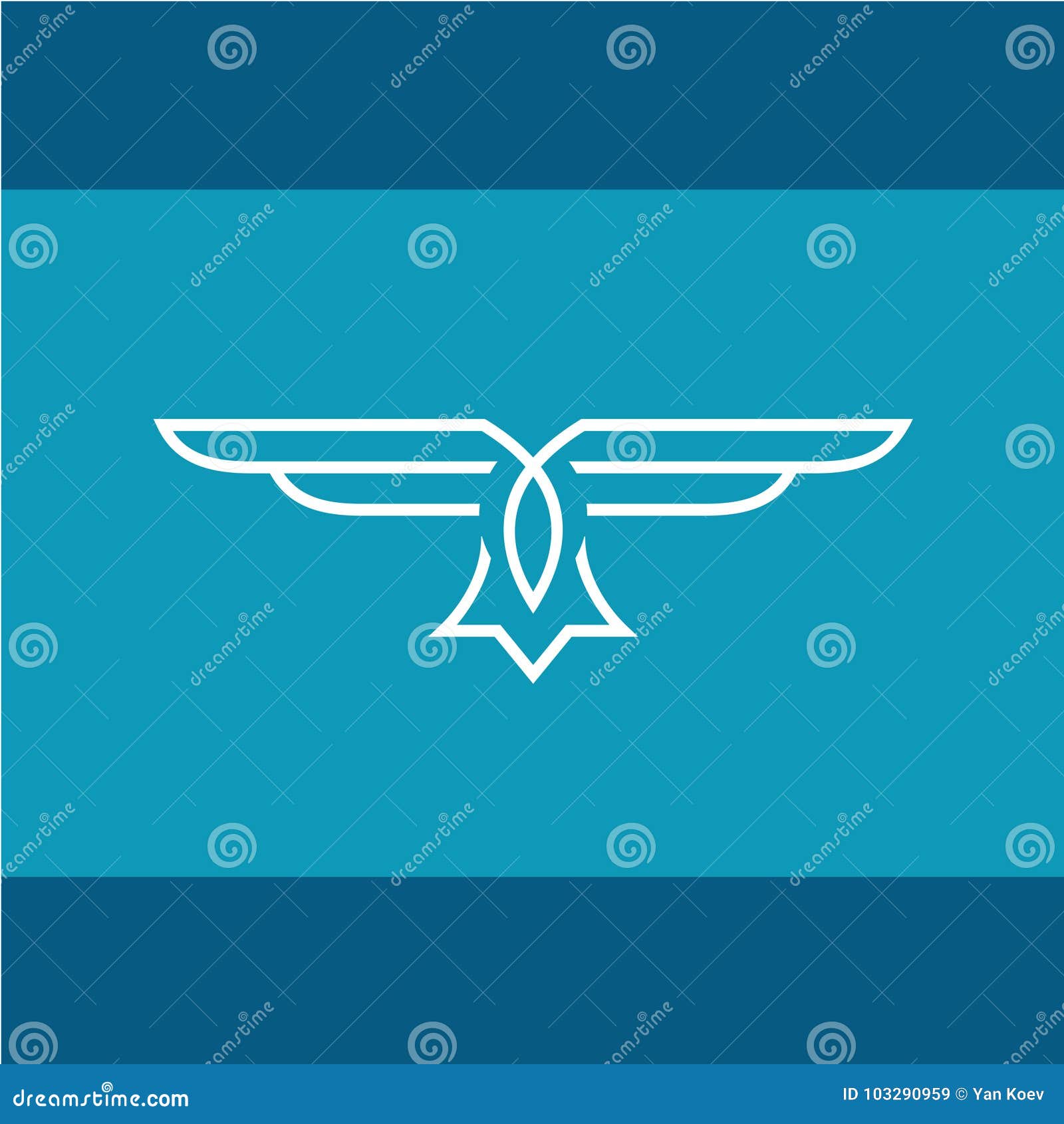 Airway Logo Bird And Airplane Flying Vector Set Design | CartoonDealer ...