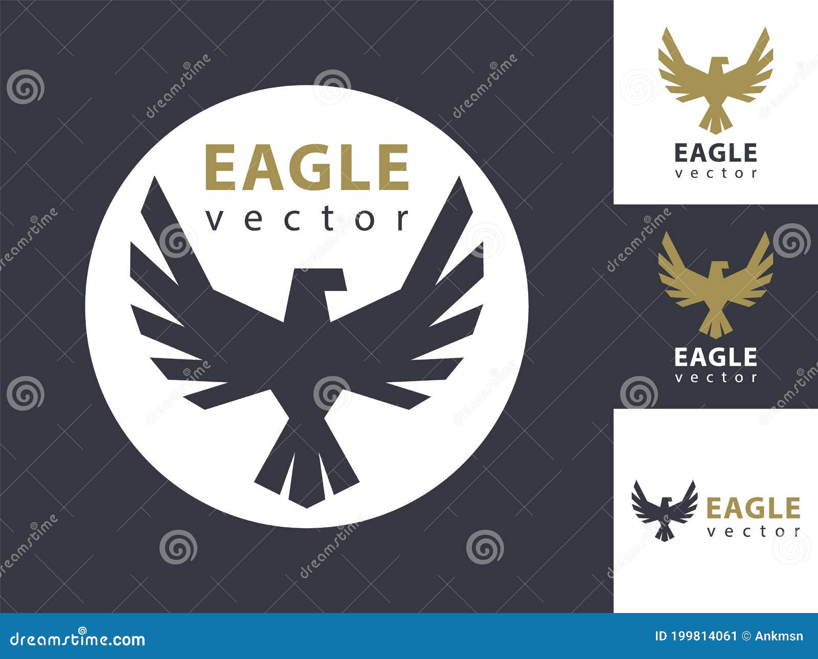 Eagle Vector Logo Template. Eagles Icon in a Circle Stock Vector ...