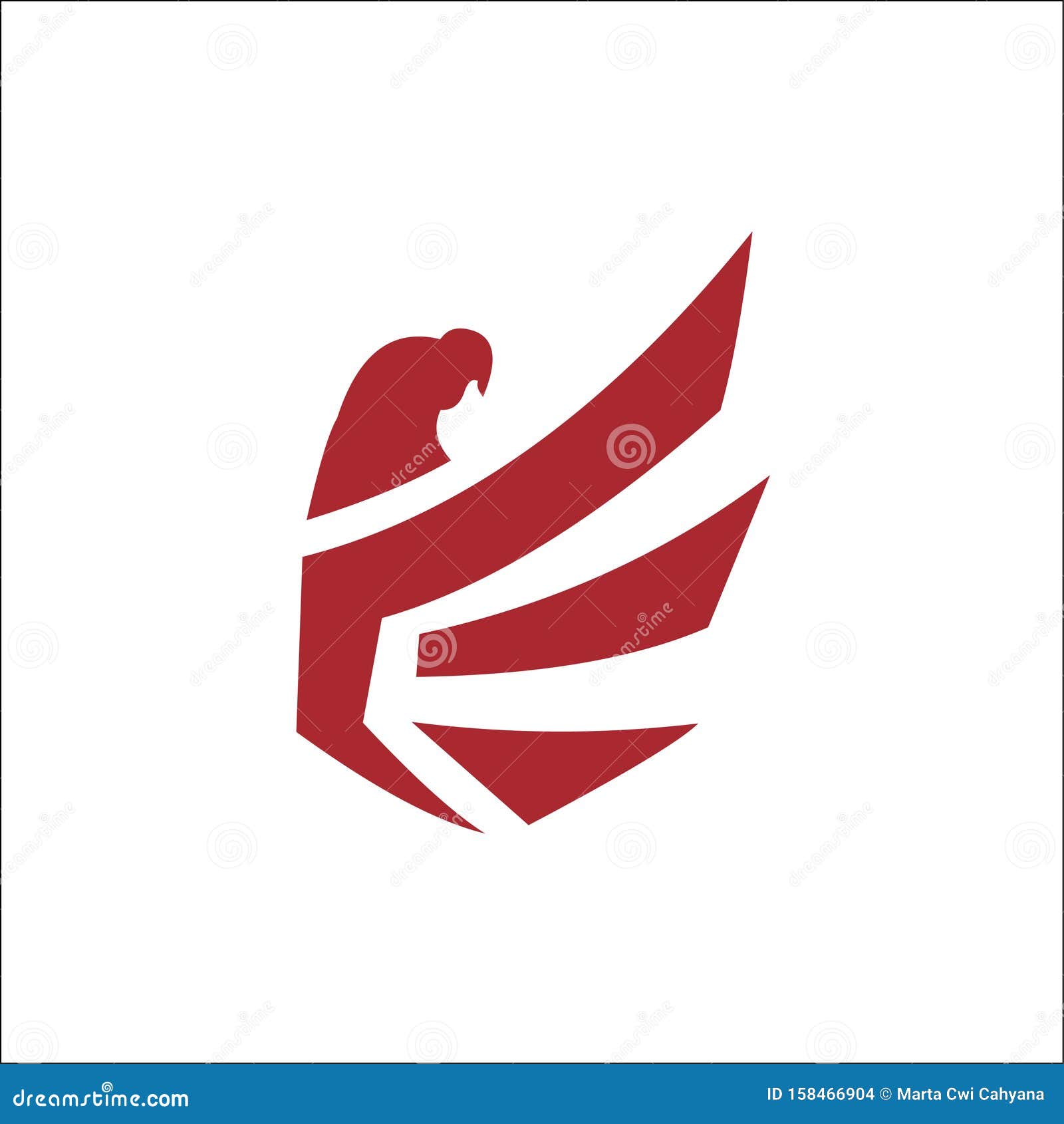 Eagle Vector Logo Abstract Template Stock Vector - Illustration of ...