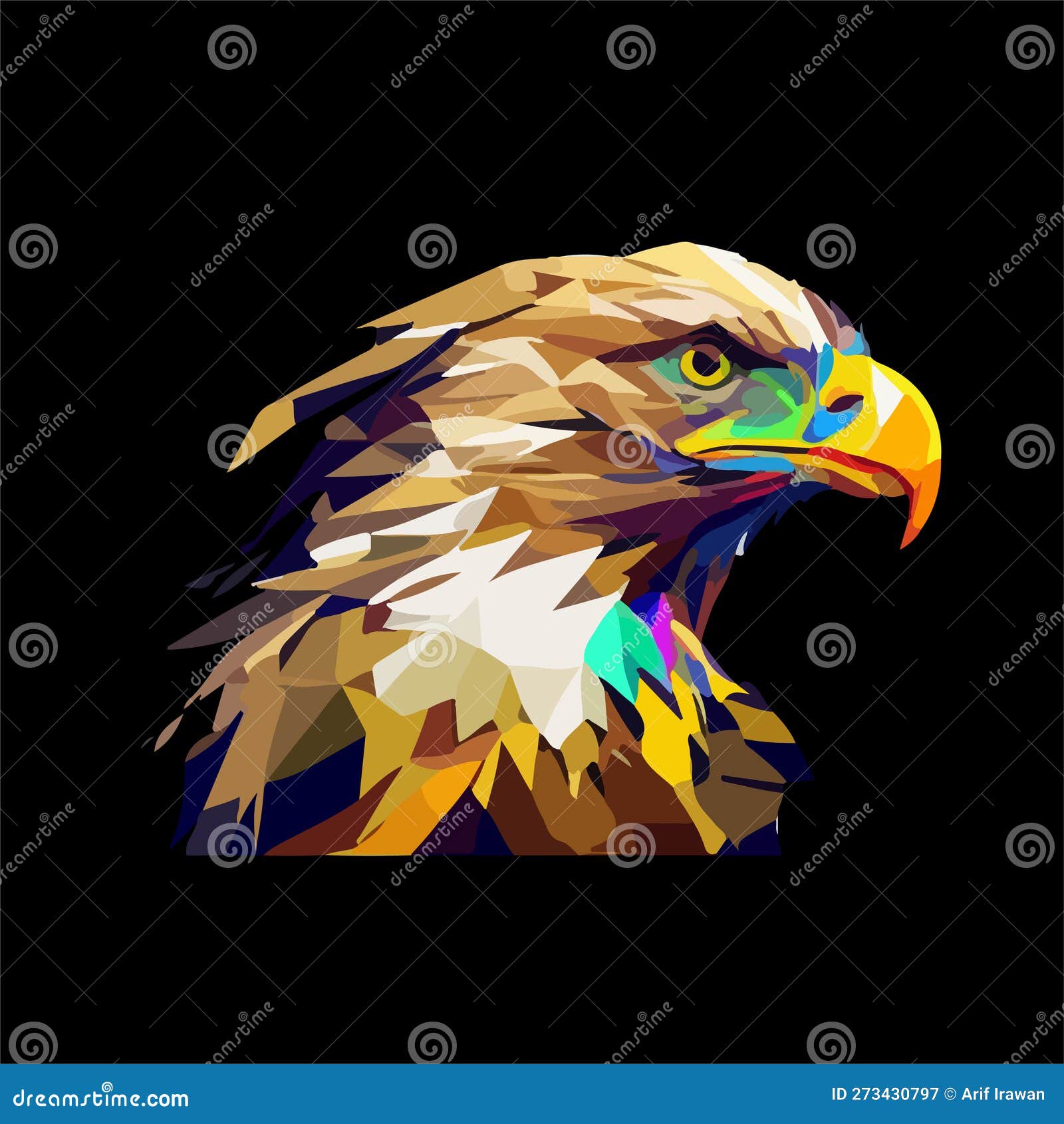 EAGLE VECTOR WPAP LOW POLY T SHIRT PRINT Stock Vector - Illustration of ...