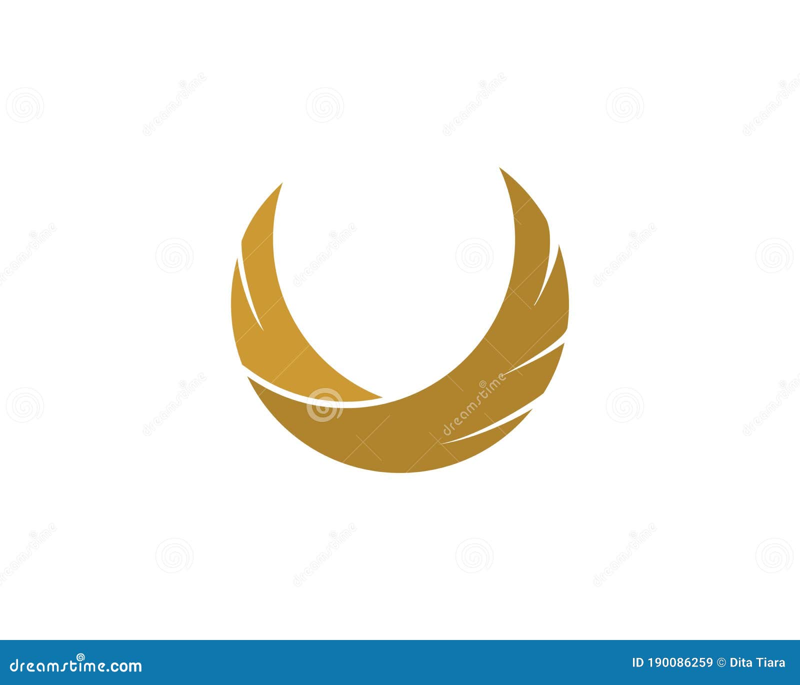Eagle Wings by Forming a Circle Stock Vector - Illustration of beak ...