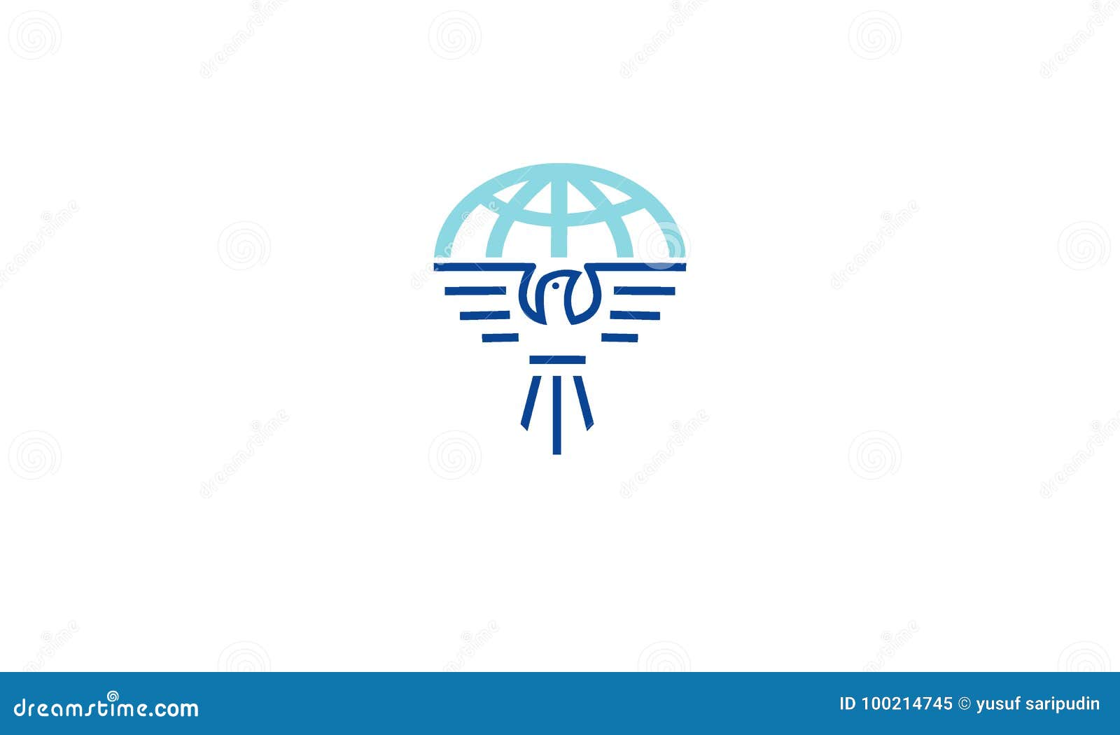 Eagle world stock vector. Illustration of globe, world - 100214745