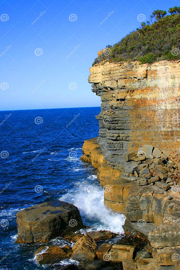 Eaglehawk Neck Cliff stock image. Image of australian - 1714559
